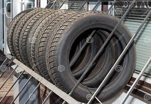 Tires show-window. stock image. Image of choose, safety - 33706715