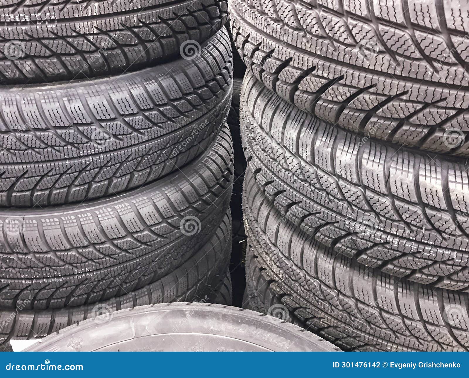 Tires in a stack stock photo. Image of radial, background - 301476142