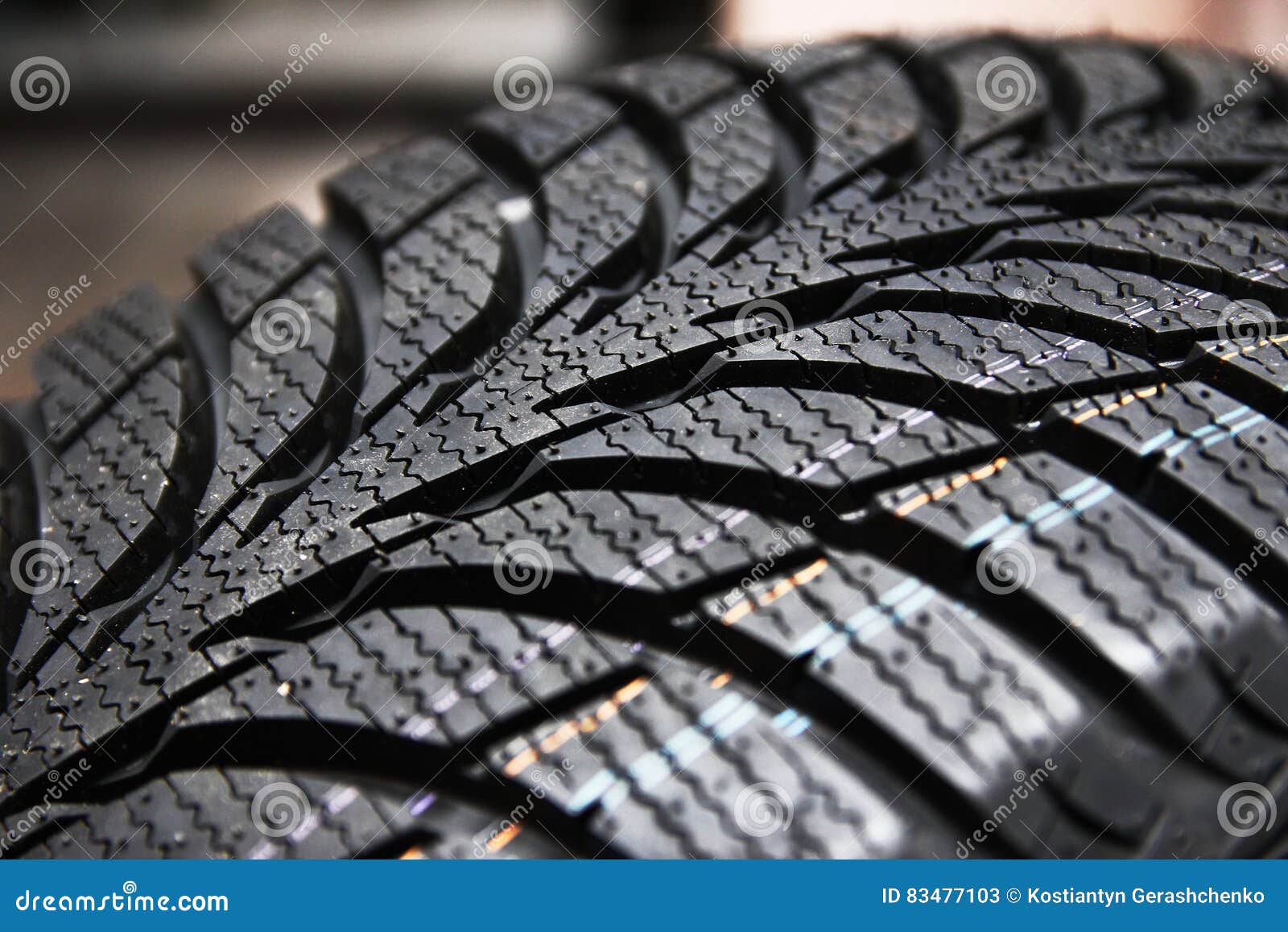 Tires on wheels for car stock image. Image of texture - 83477103