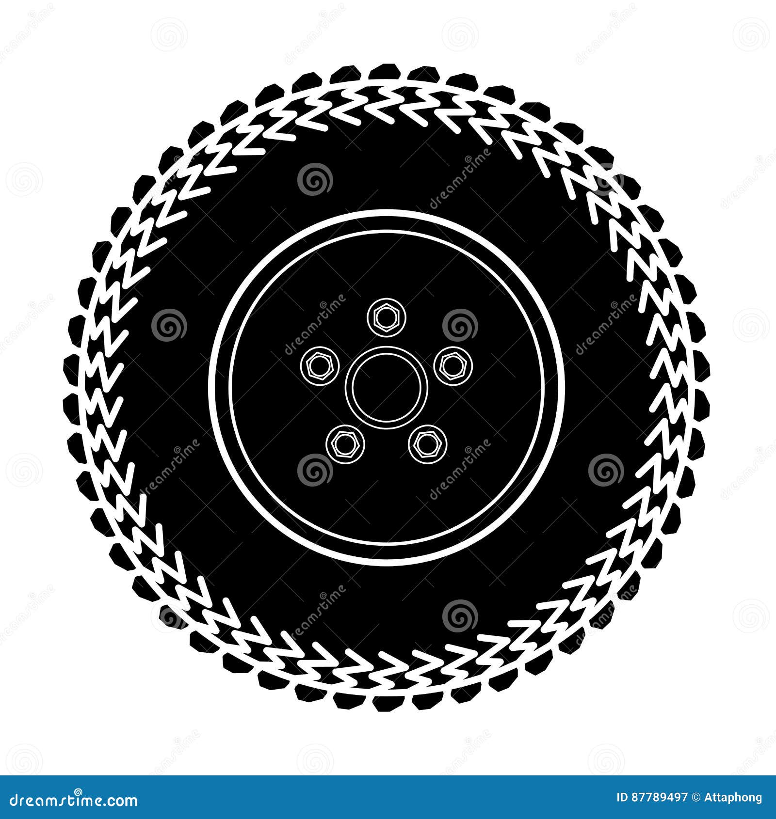 Tires and Wheels Vector Illustration. Eps10 Stock Vector - Illustration ...
