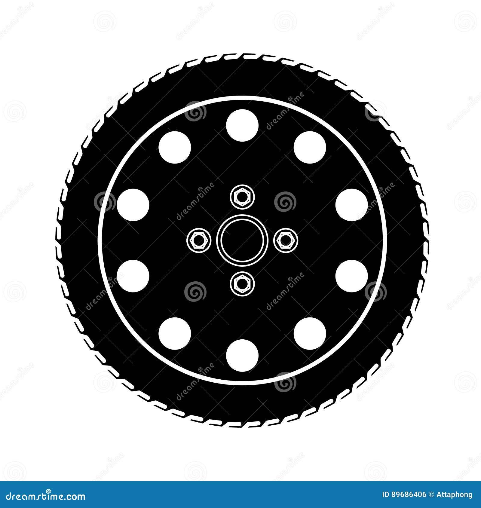 Tires and Wheels Vector Illustration Stock Vector - Illustration of ...