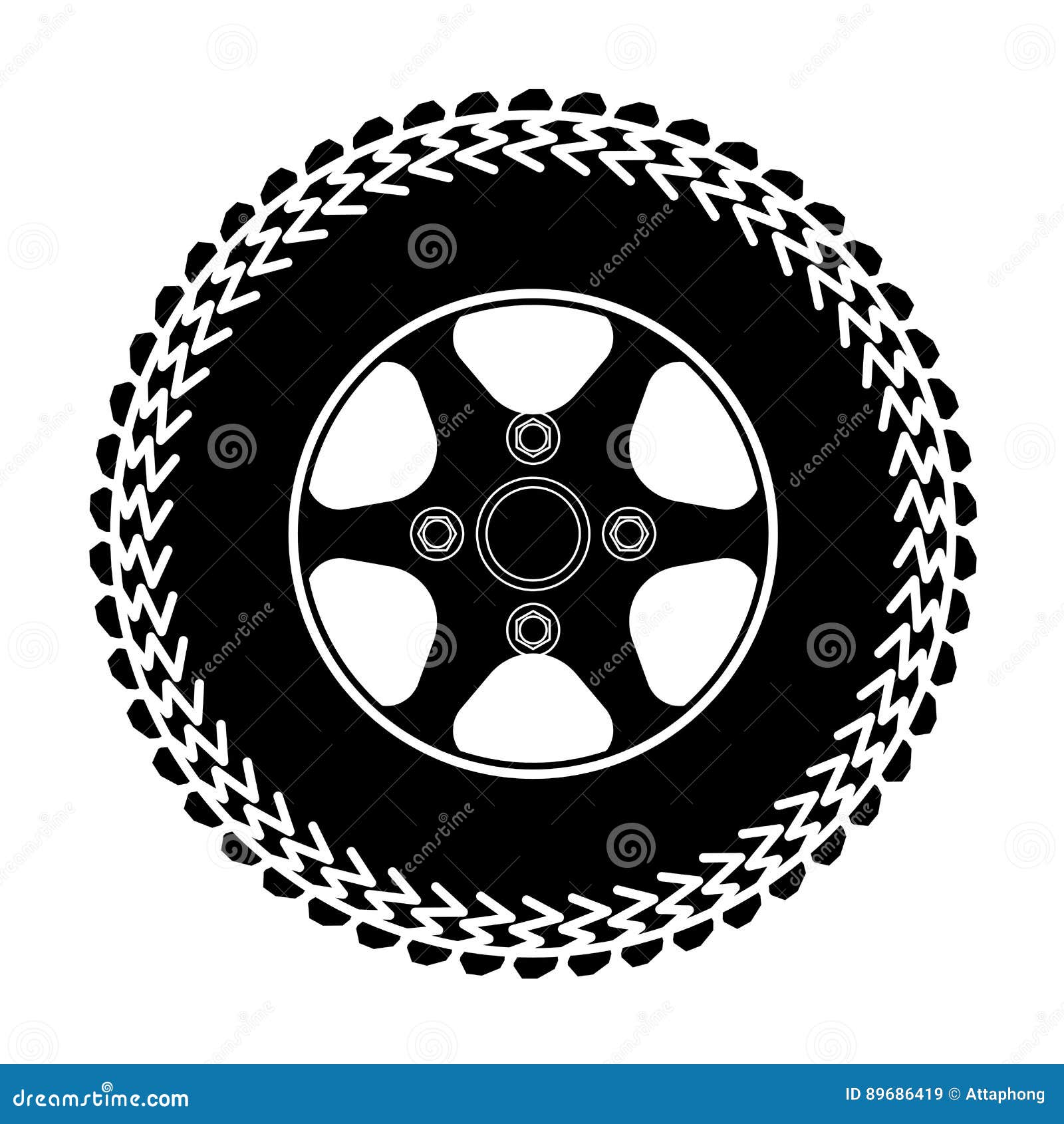 Tires and Wheels Vector Illustration Stock Vector - Illustration of ...