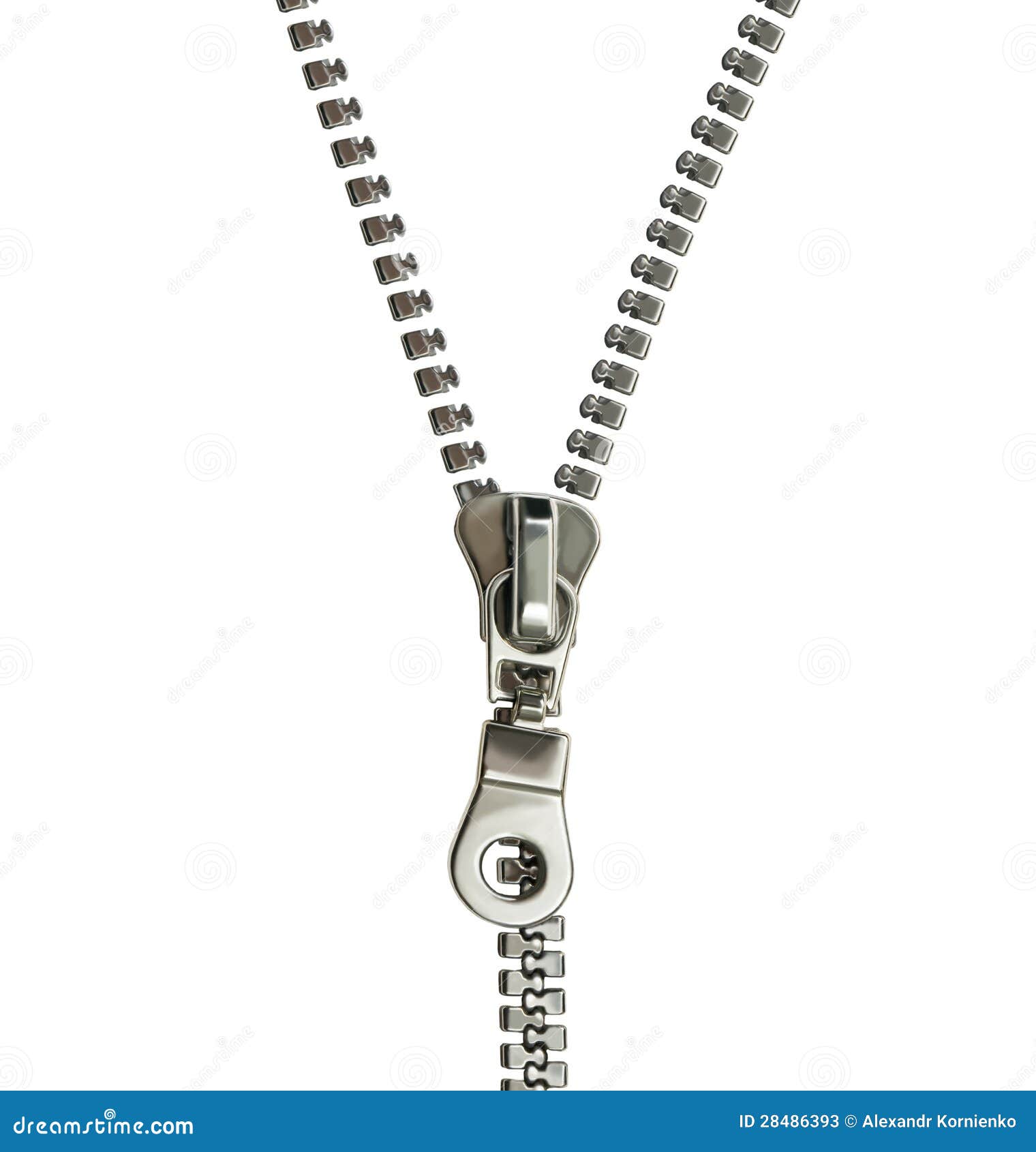Tirette d'isolement image stock. Image du zippered, ouvert - 28486393