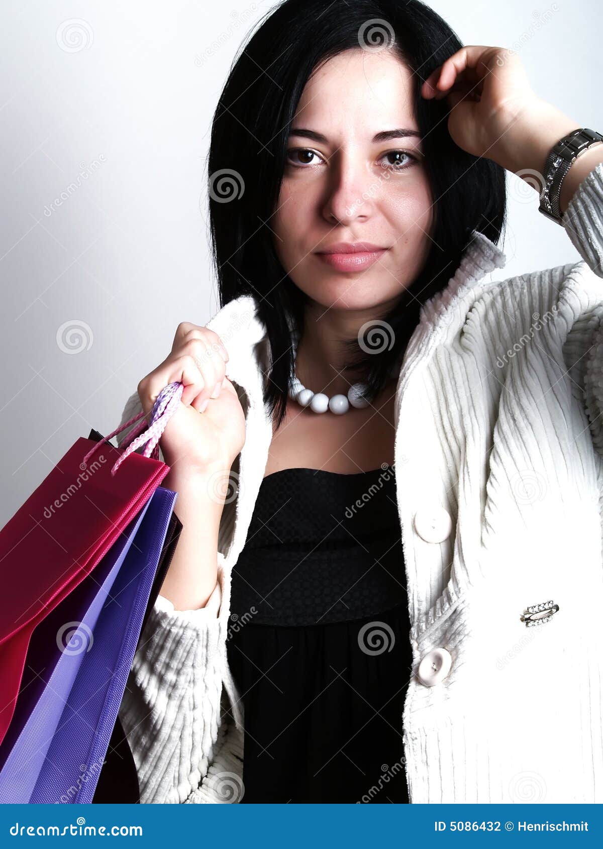 Tiring shopping stock photo. Image of cute, lady, friendly - 5086432