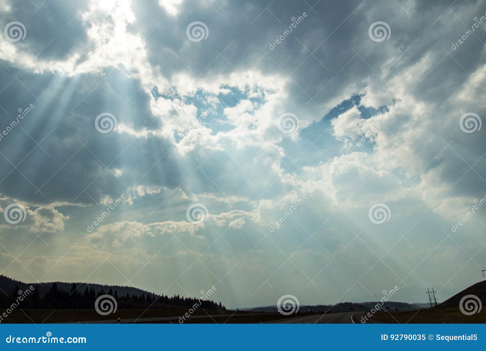 Tiro Obligatorio De Dios-Ray Imagen de archivo - Imagen de hermoso ...