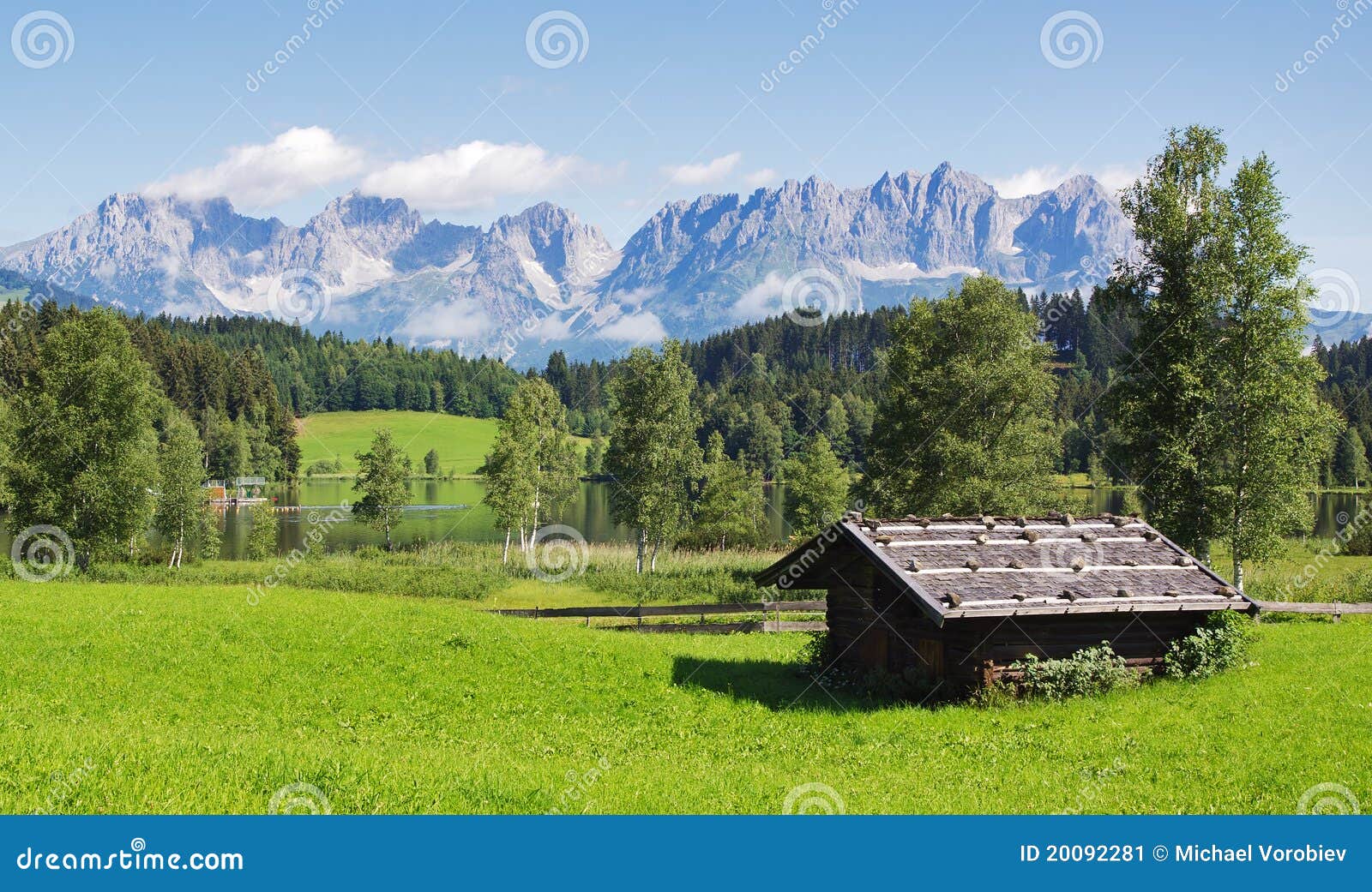 Tirol landscape stock image. Image of tree, clear, meadow - 20092281