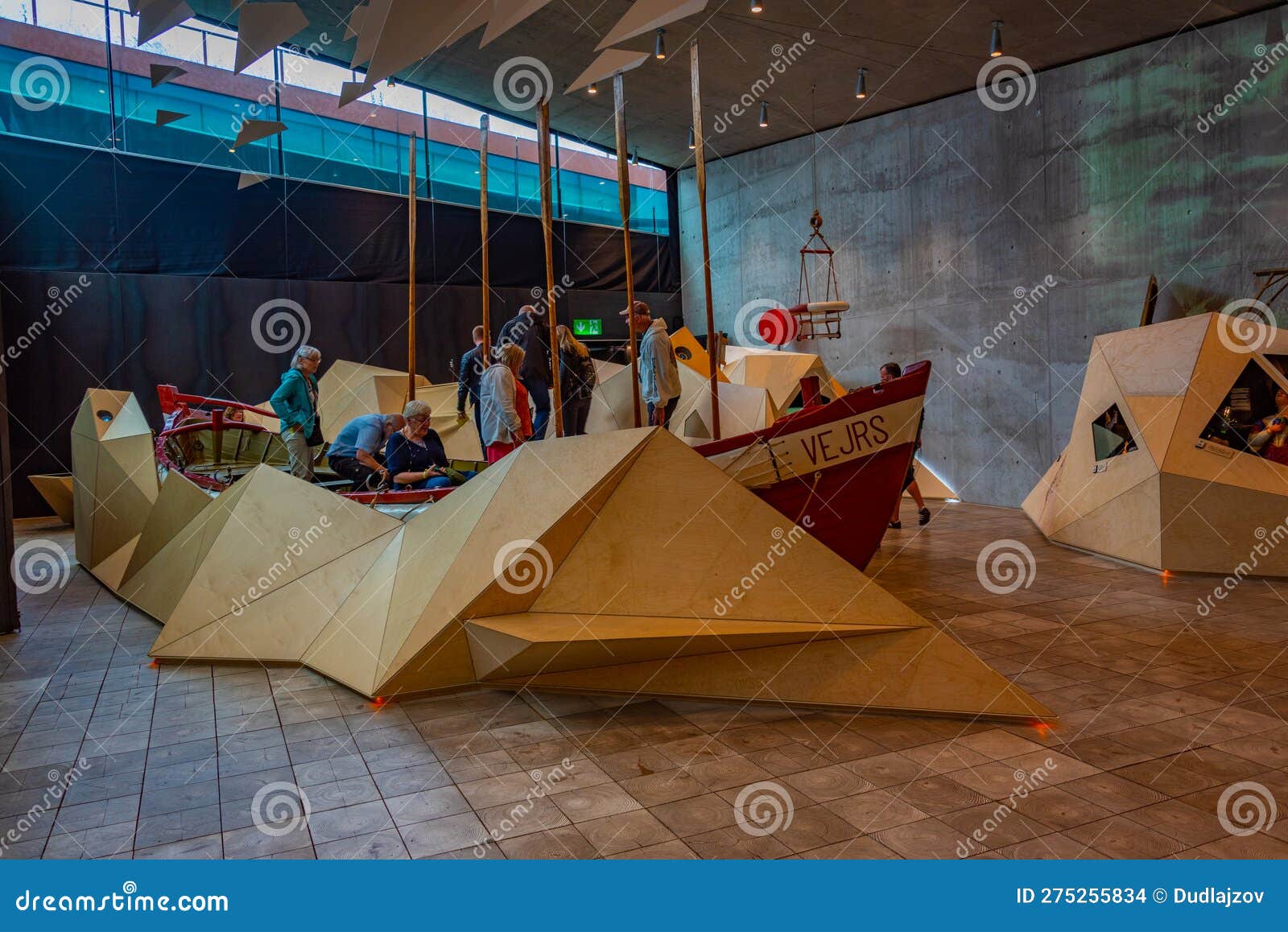 Tirpitz, Denmark, June 17, 2022: Thematic Exposition at a Museum ...