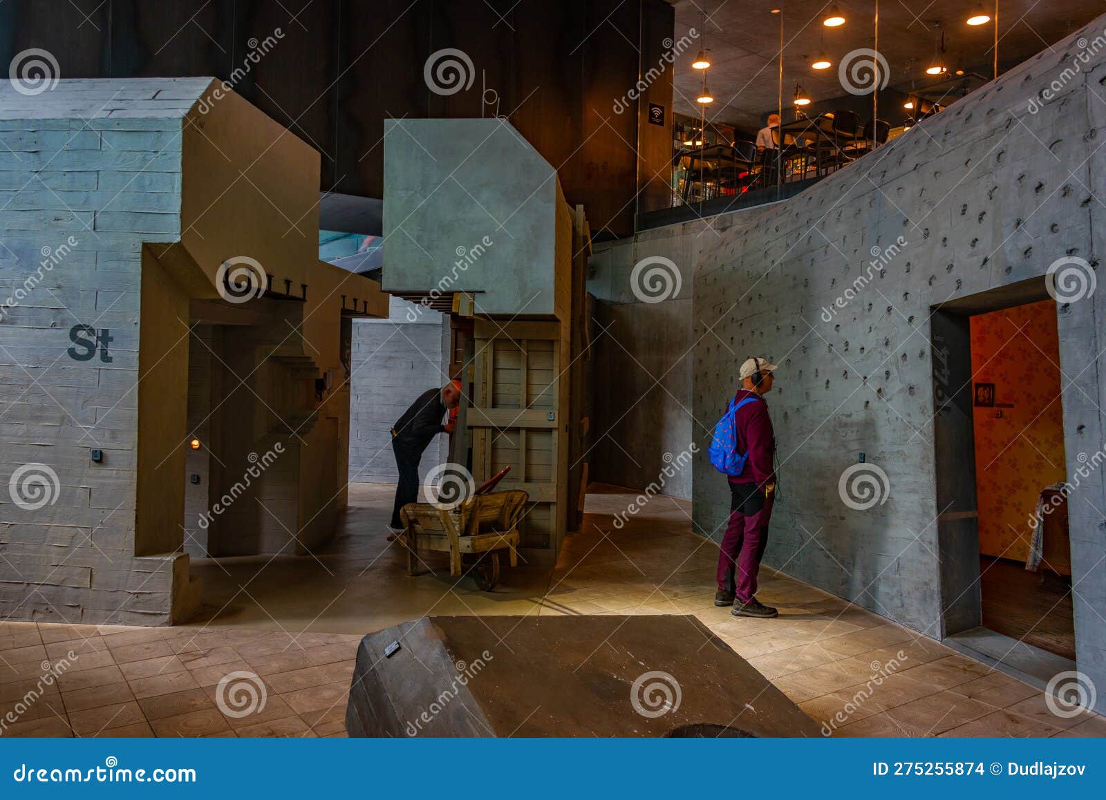 Tirpitz, Denmark, June 17, 2022: Thematic Exposition at a Museum ...