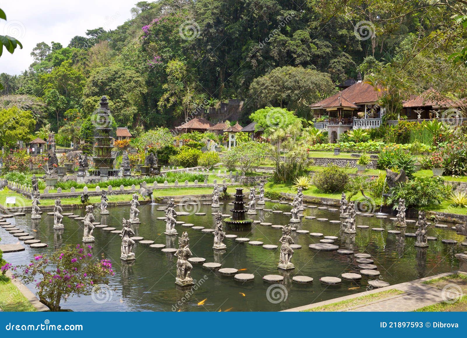 Tirtha Gangga stock image. Image of tirtagangga, garden - 21897593