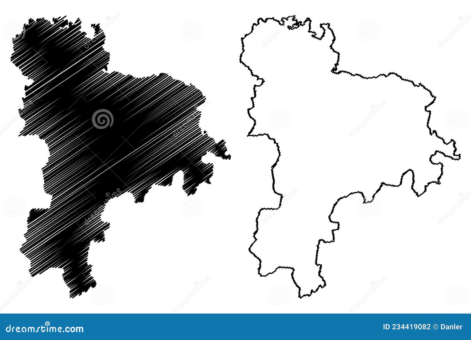 Tiruppur District Tamil Nadu State, Republic of India Map Vector ...