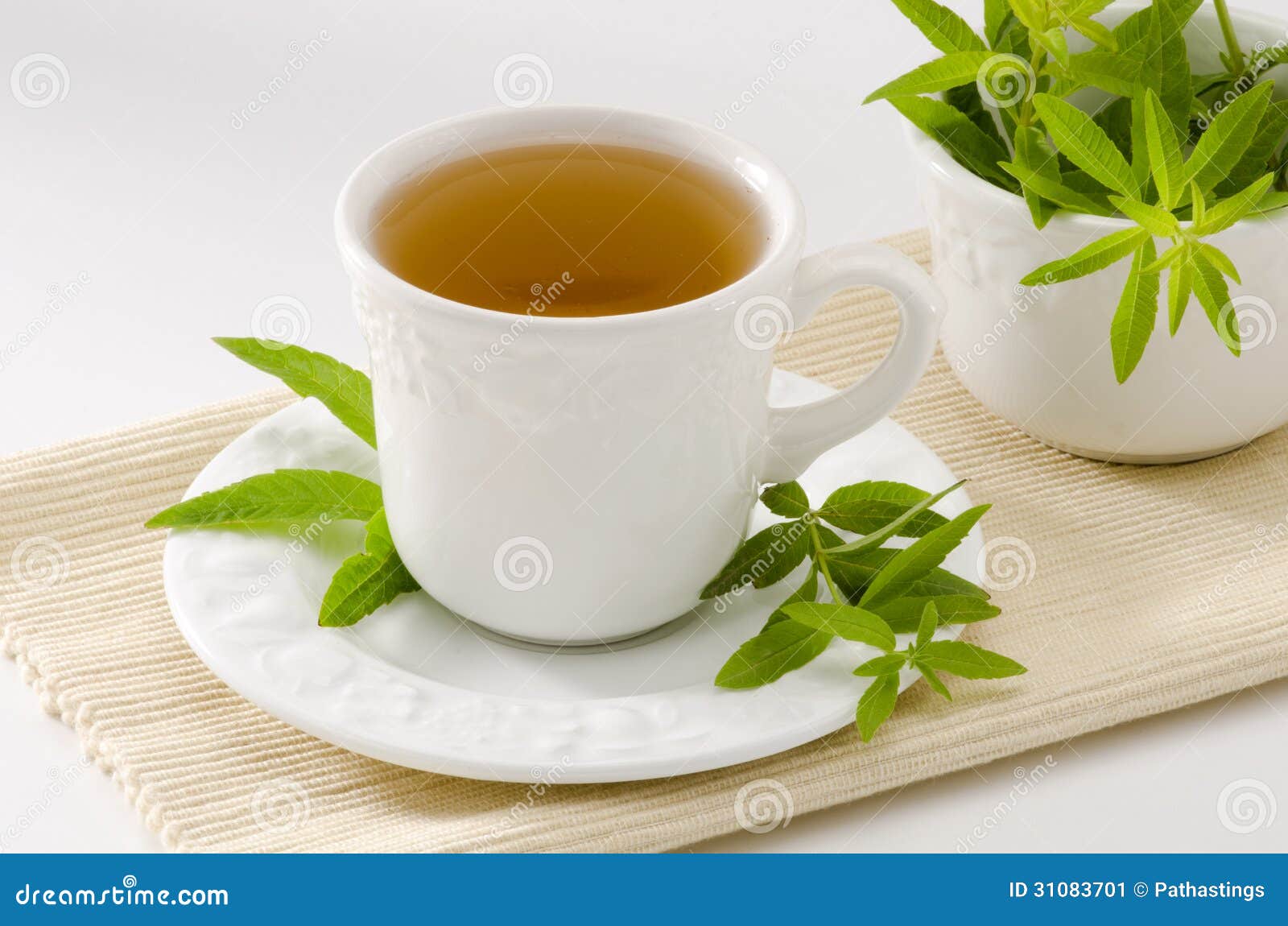 Tisane De Verveine De Citron Image stock - Image du projectile, fermer ...