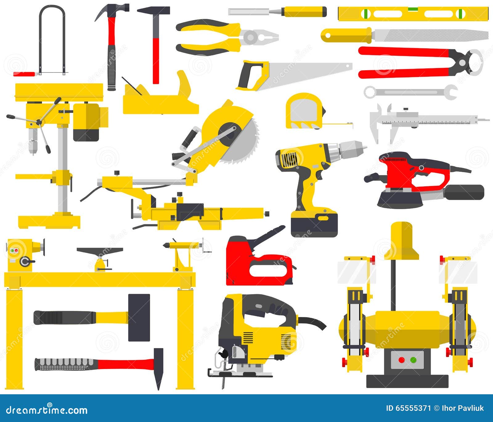 Tischler Tools vektor abbildung. Illustration von spannvorrichtung ...