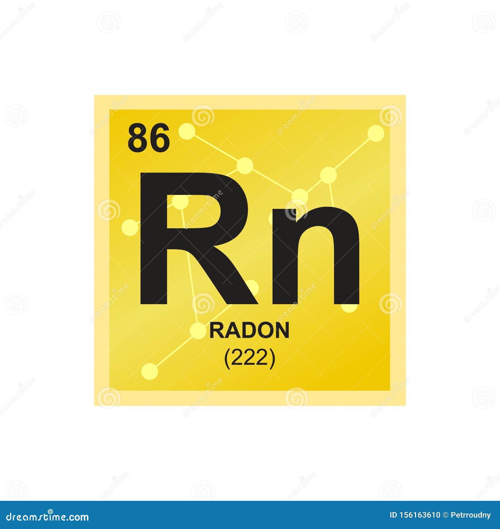 Vector Symbol of Radioactive Radon on the Background from Connected ...