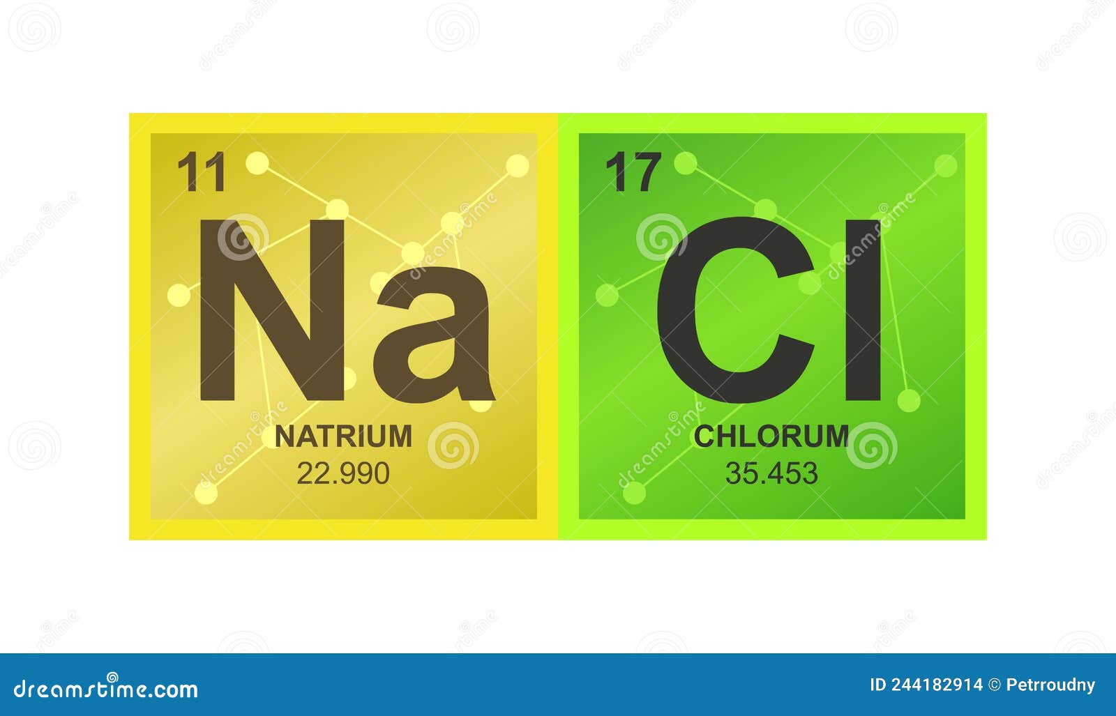Vector Symbol of Sodium Chloride NaCl Which Consists of Sodium and ...