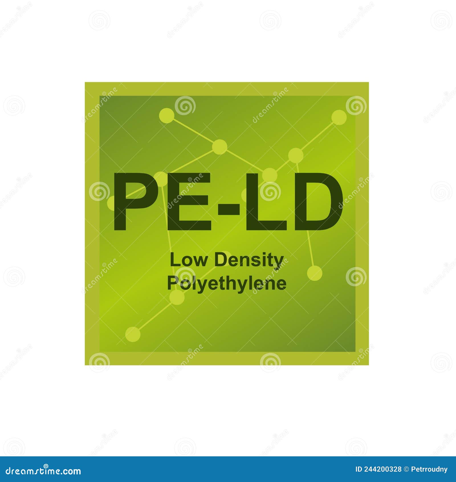 Vector Symbol of Low Density Polyethylene â€“ LDPE or PE-LD Polymer on ...
