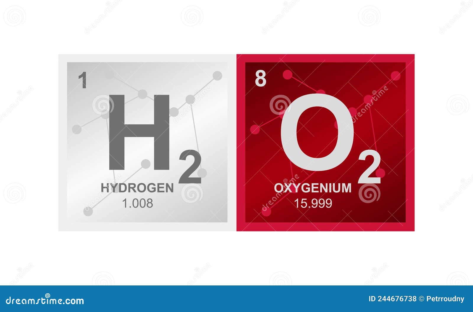 Vector Symbol of Hydrogen Peroxide H2O2 Compound Consisting from ...