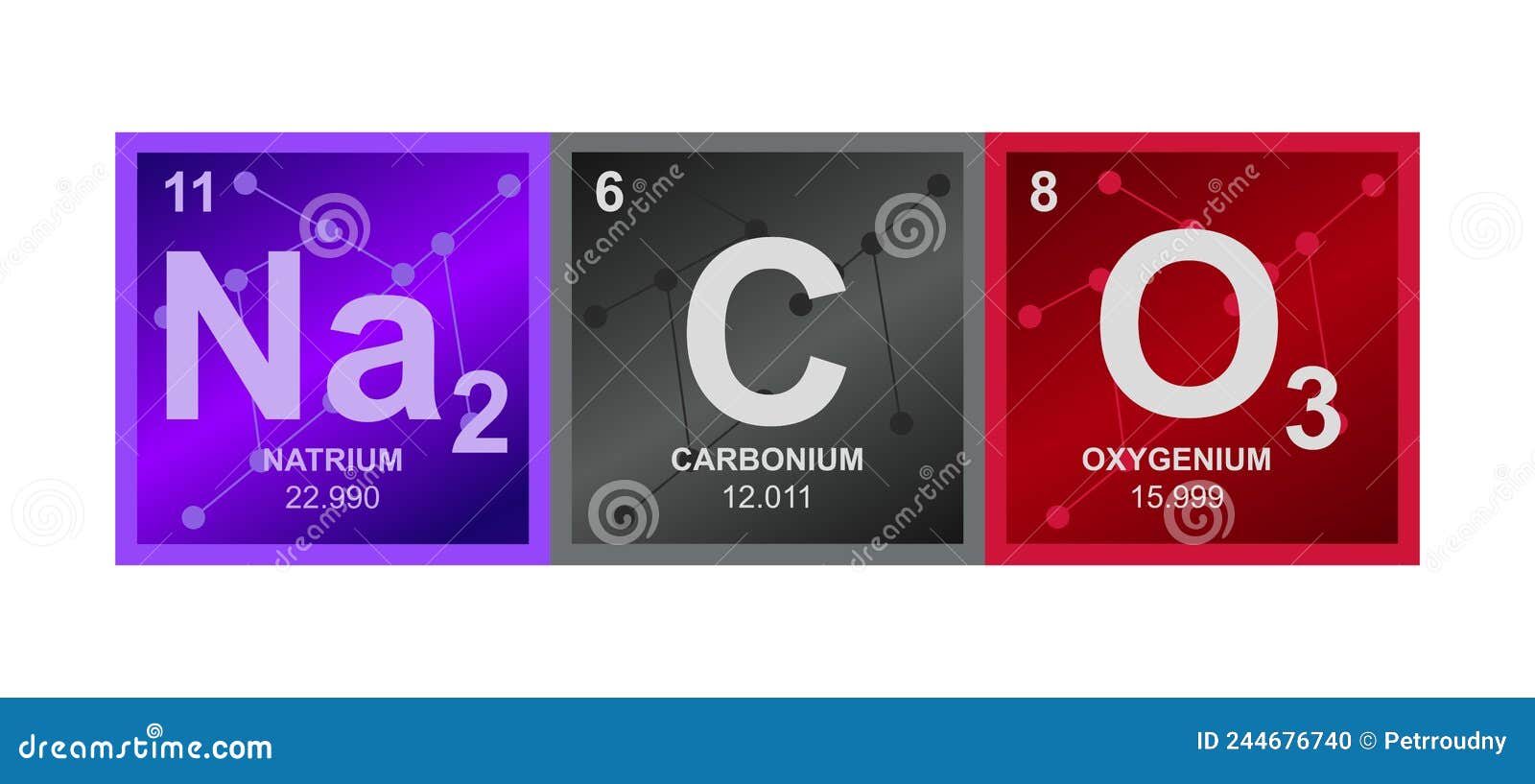 Vector Symbol of Sodium Carbonate Na2CO3 Compound Consisting of Sodium ...