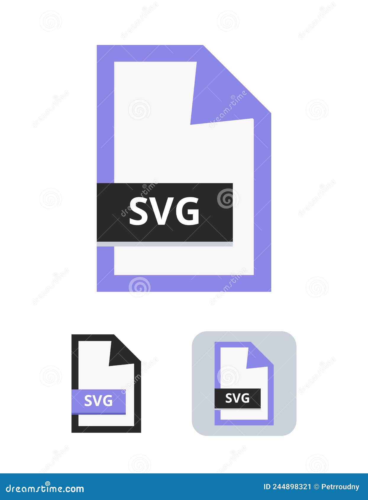 Svg File Flat Vector Icon. Symbol of Svg Xml Based Vector Image Format ...