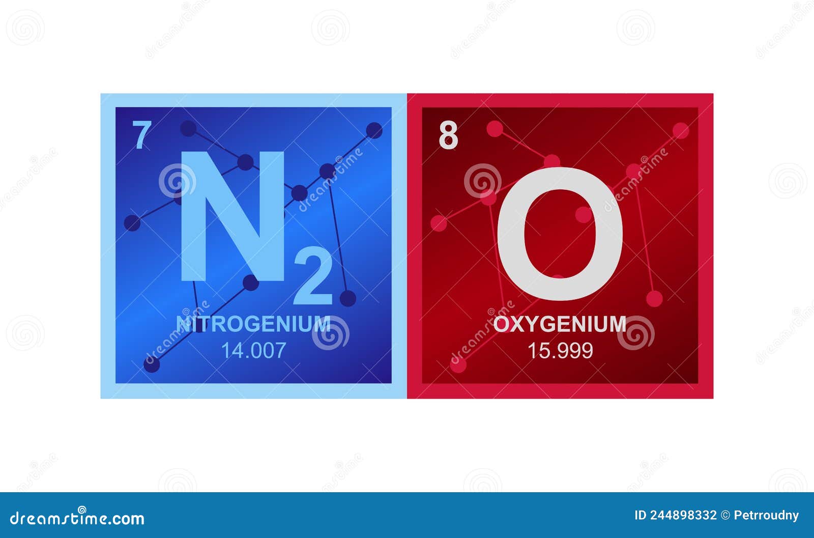 Vector Symbol of N2O Nitrous Oxide or Laughing Gas Molecule Consisting ...