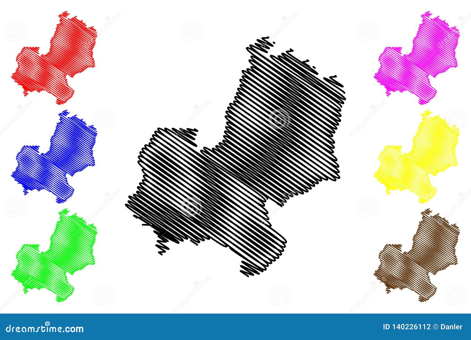 Edo State map vector stock vector. Illustration of administrative ...