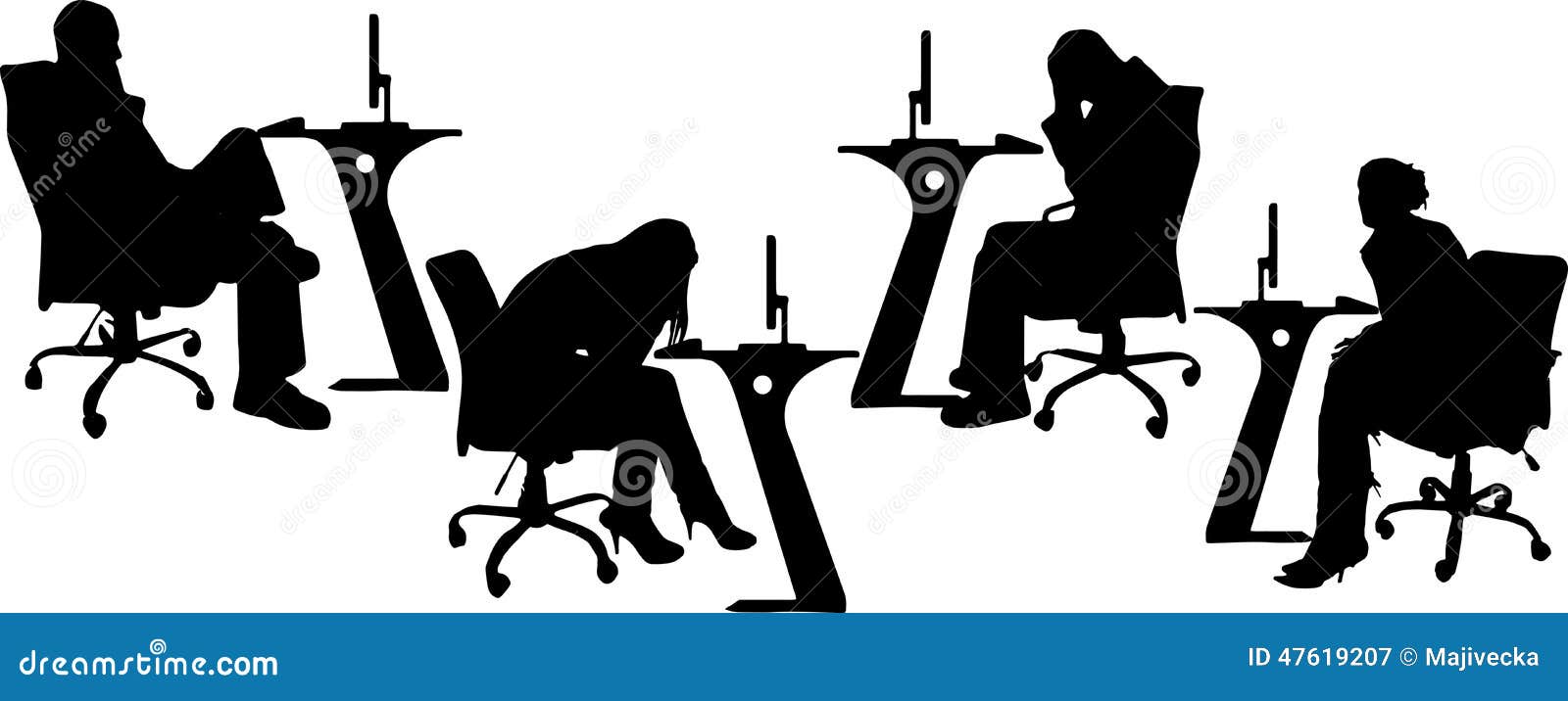 Tisk stock vector. Illustration of silhouette, standing - 47619207