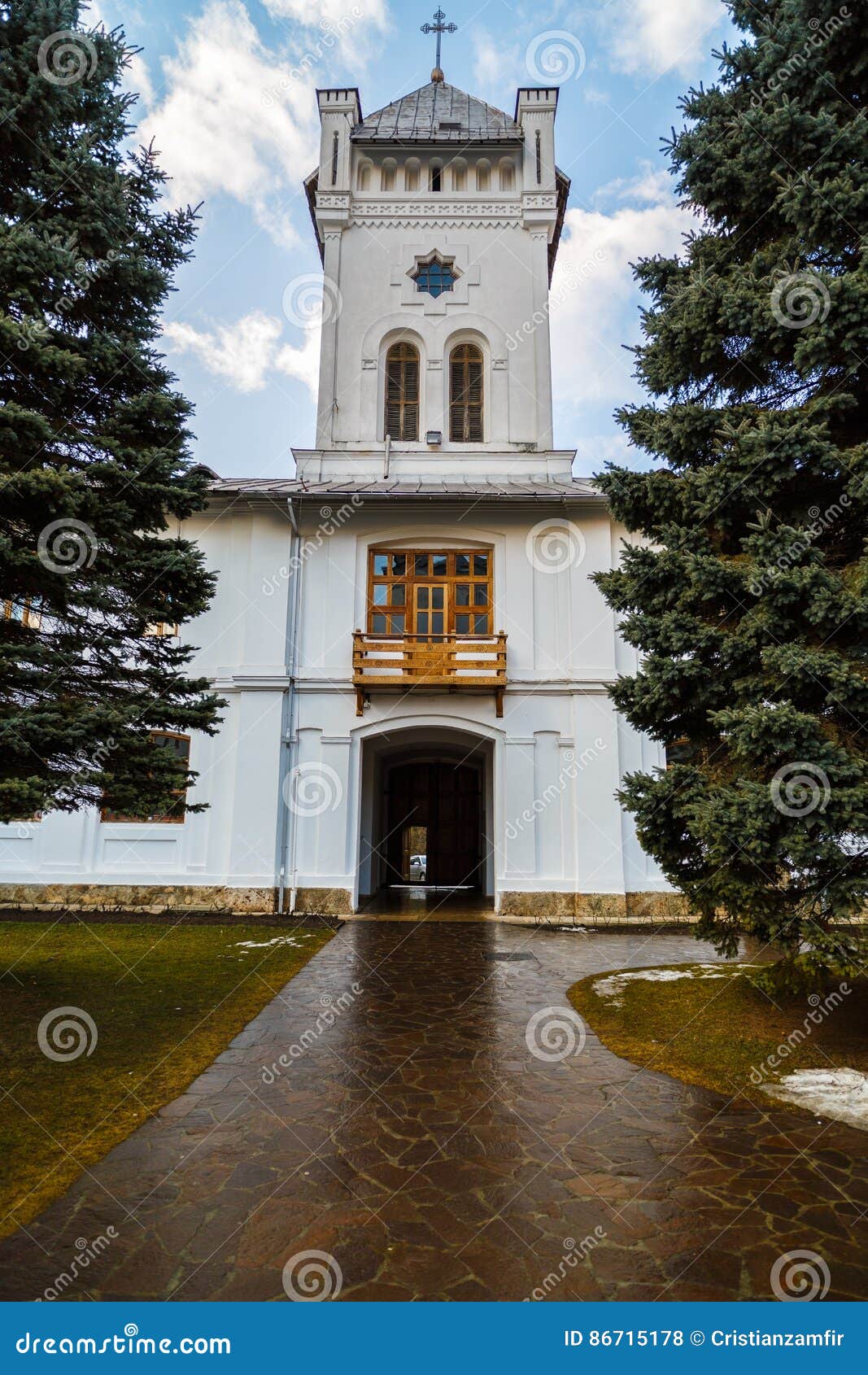 Tismana Monastery, Romania stock photo. Image of christian - 86715178