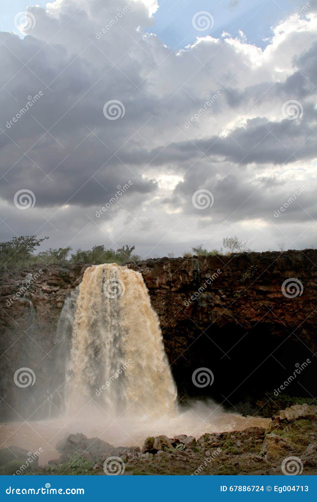 Tiss Abay Falls On The Blue Nile River, Ethiopia Royalty-Free Stock ...