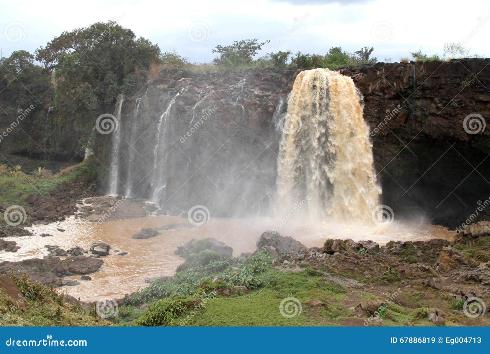Tiss Abay Falls On The Blue Nile River, Ethiopia Royalty-Free Stock ...