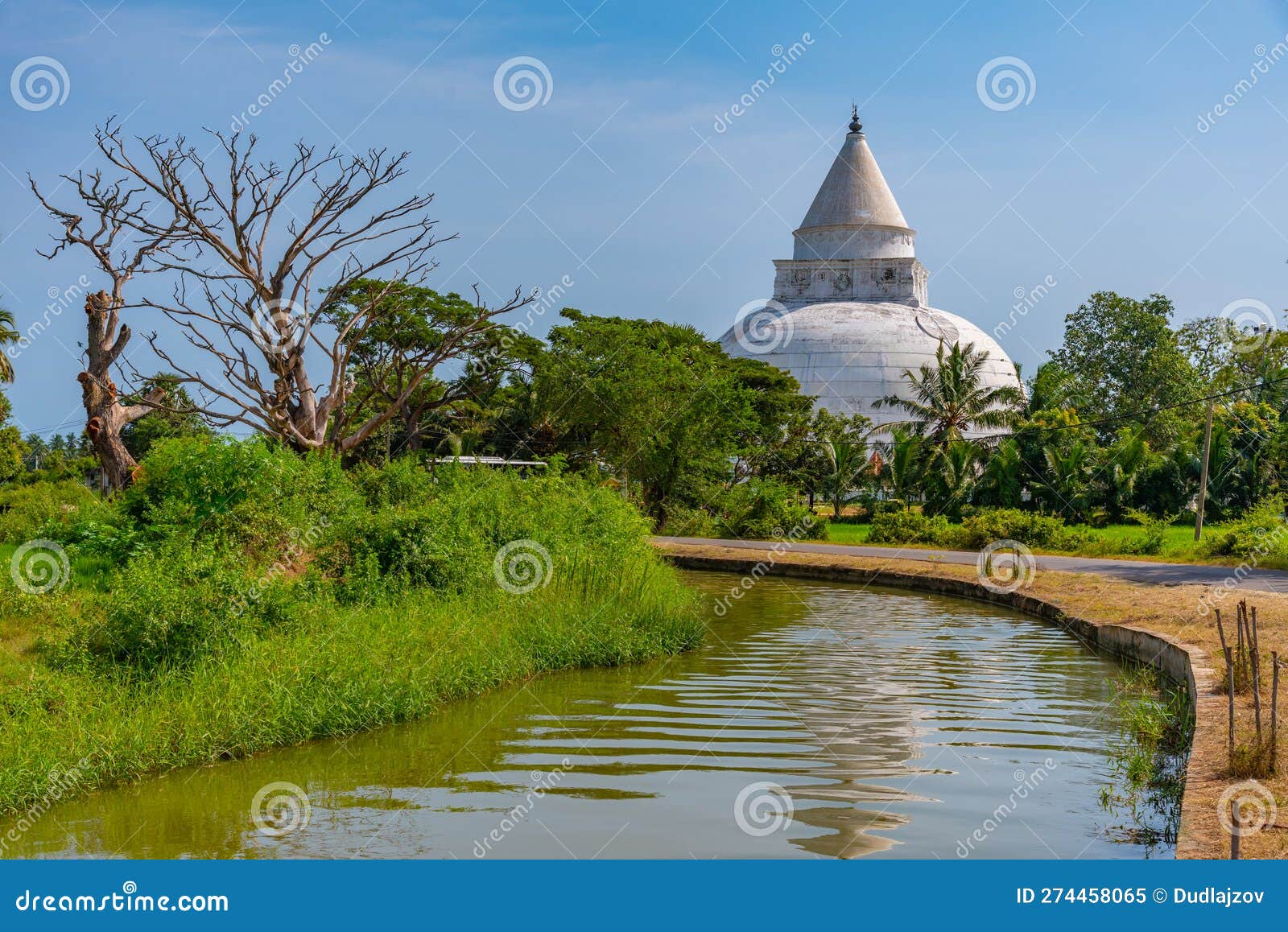 Tissamaharama Stupa at Sri Lanka Stock Image - Image of religious ...