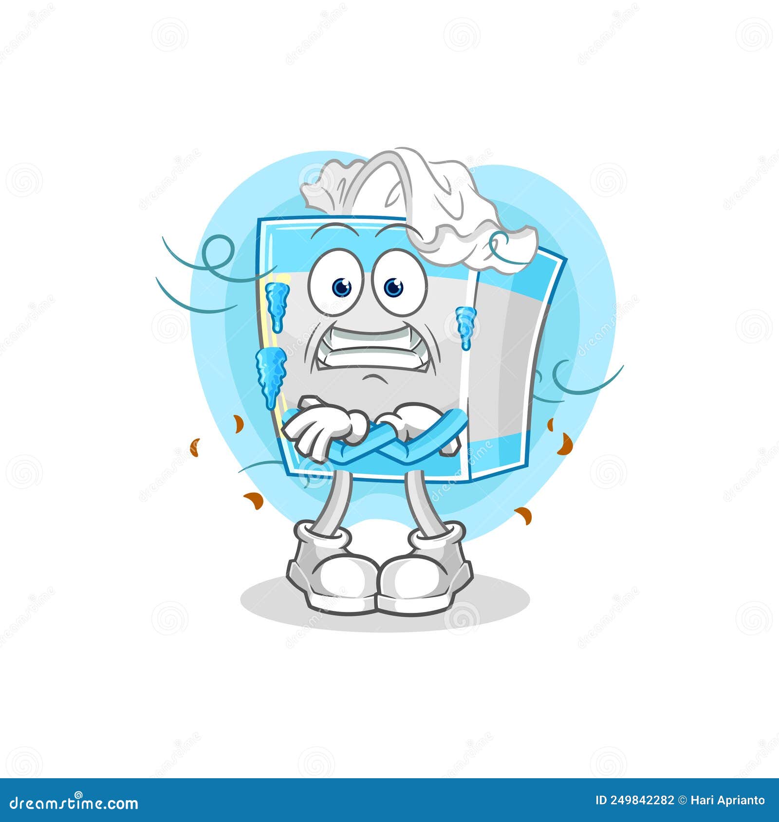 Tissue Box Cold Illustration. Character Vector Stock Vector ...