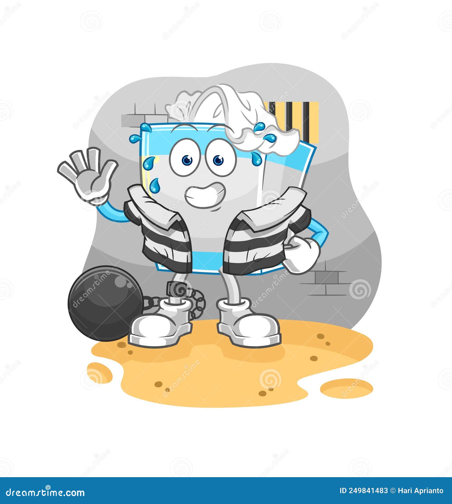Arrested Emoticon Vector Illustration | CartoonDealer.com #28954006