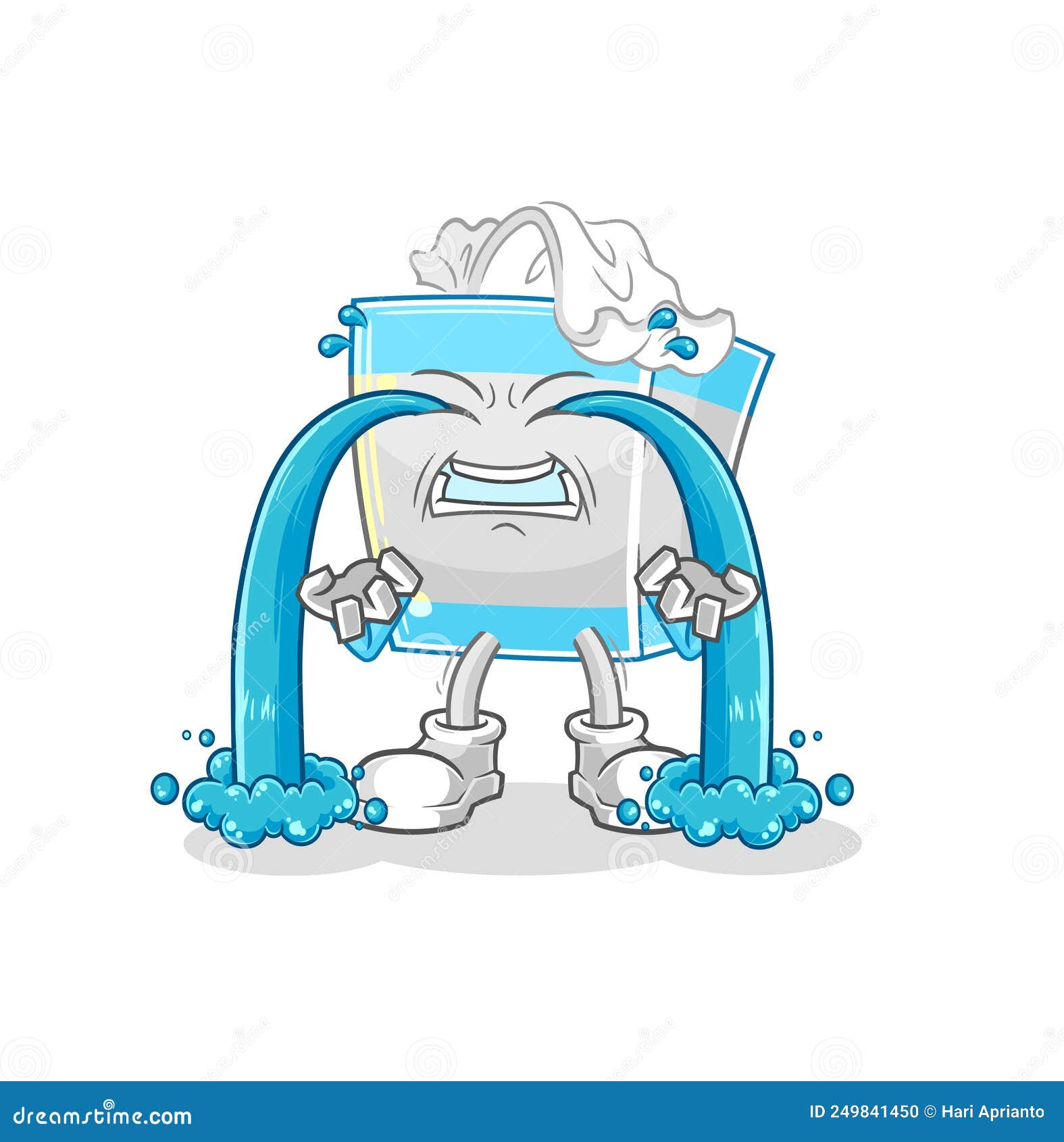 Tissue Box Crying Illustration. Character Vector Stock Vector ...