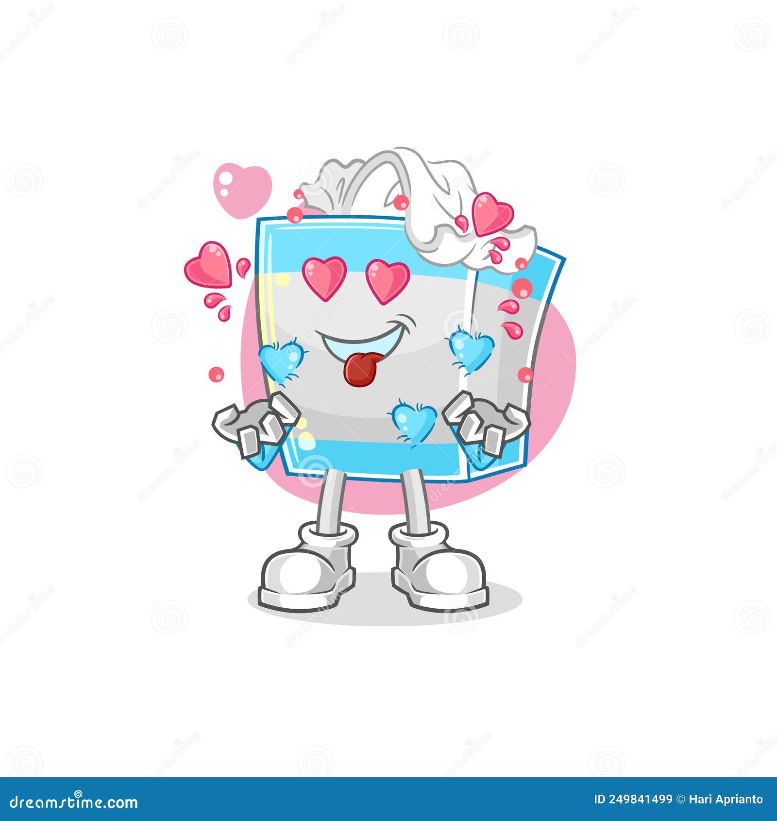 Tissue Box Fallin Love Vector. Cartoon Character Stock Vector ...