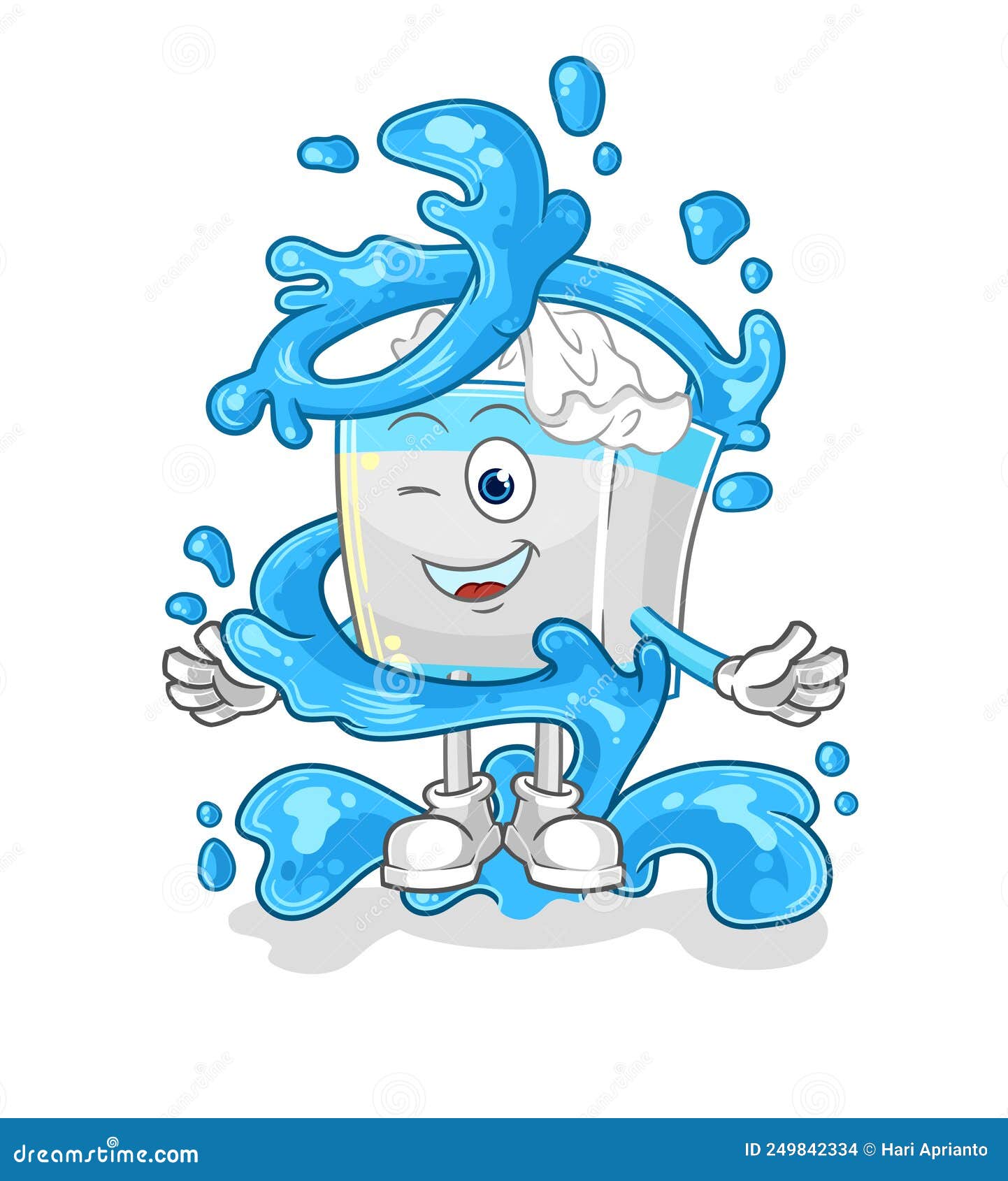 Tissue Box Fresh with Water Mascot. Cartoon Vector Stock Vector ...