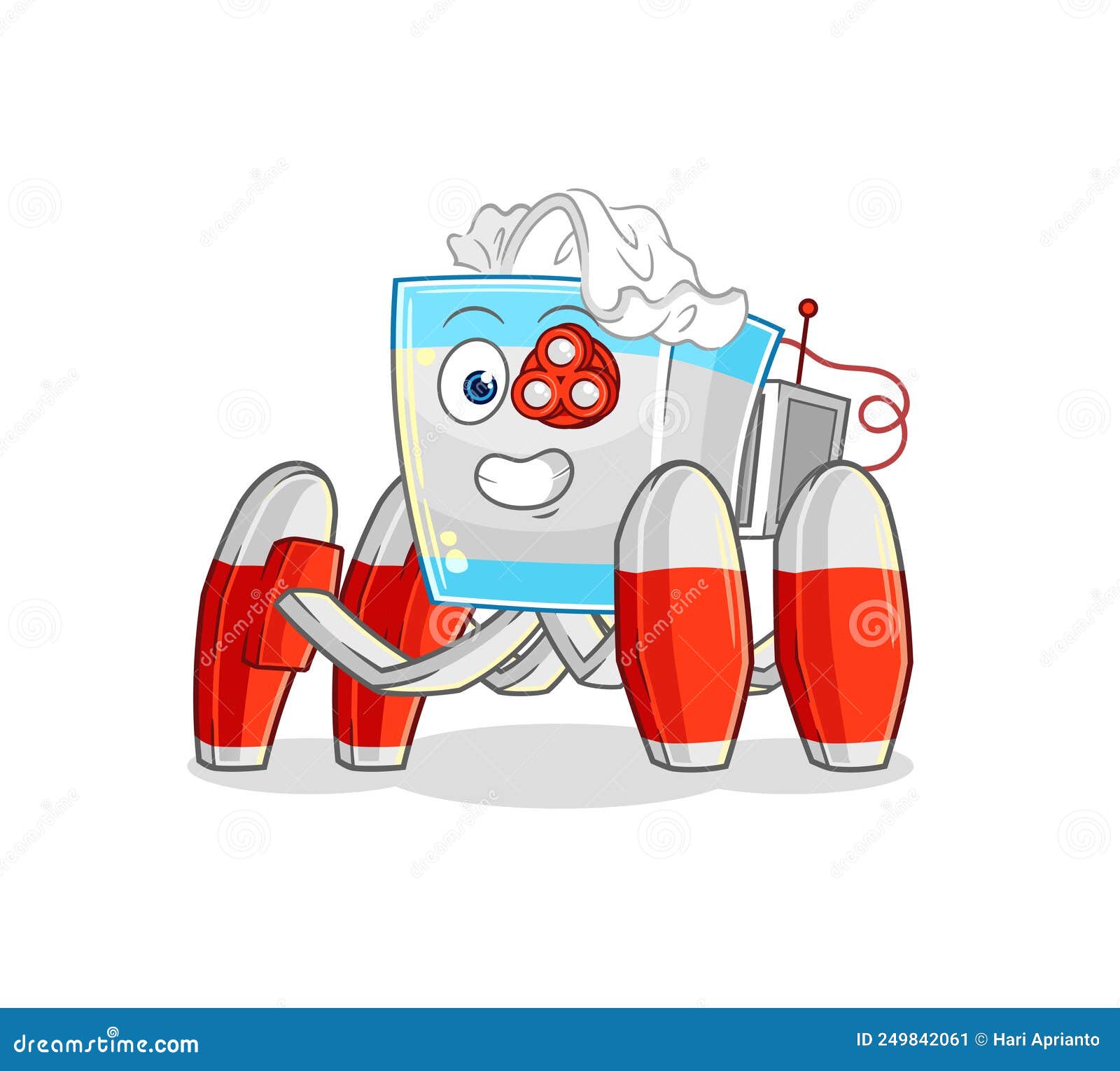 Tissue Box Future Robot Vector. Cartoon Character Stock Vector ...