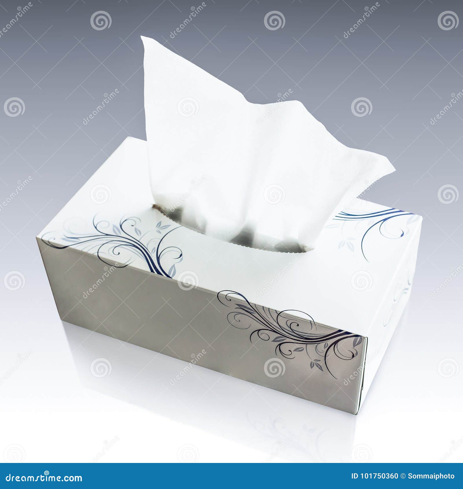 Tissue Box Mock Up White Tissue Box Stock Photo - Image of inside ...