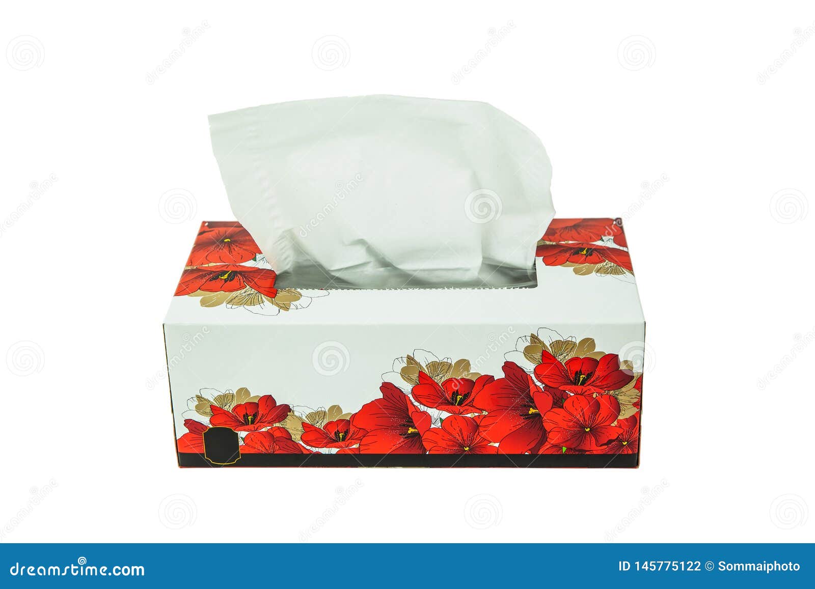 Tissue Box Mock Up White Tissue Box Blank Label and No Text for ...