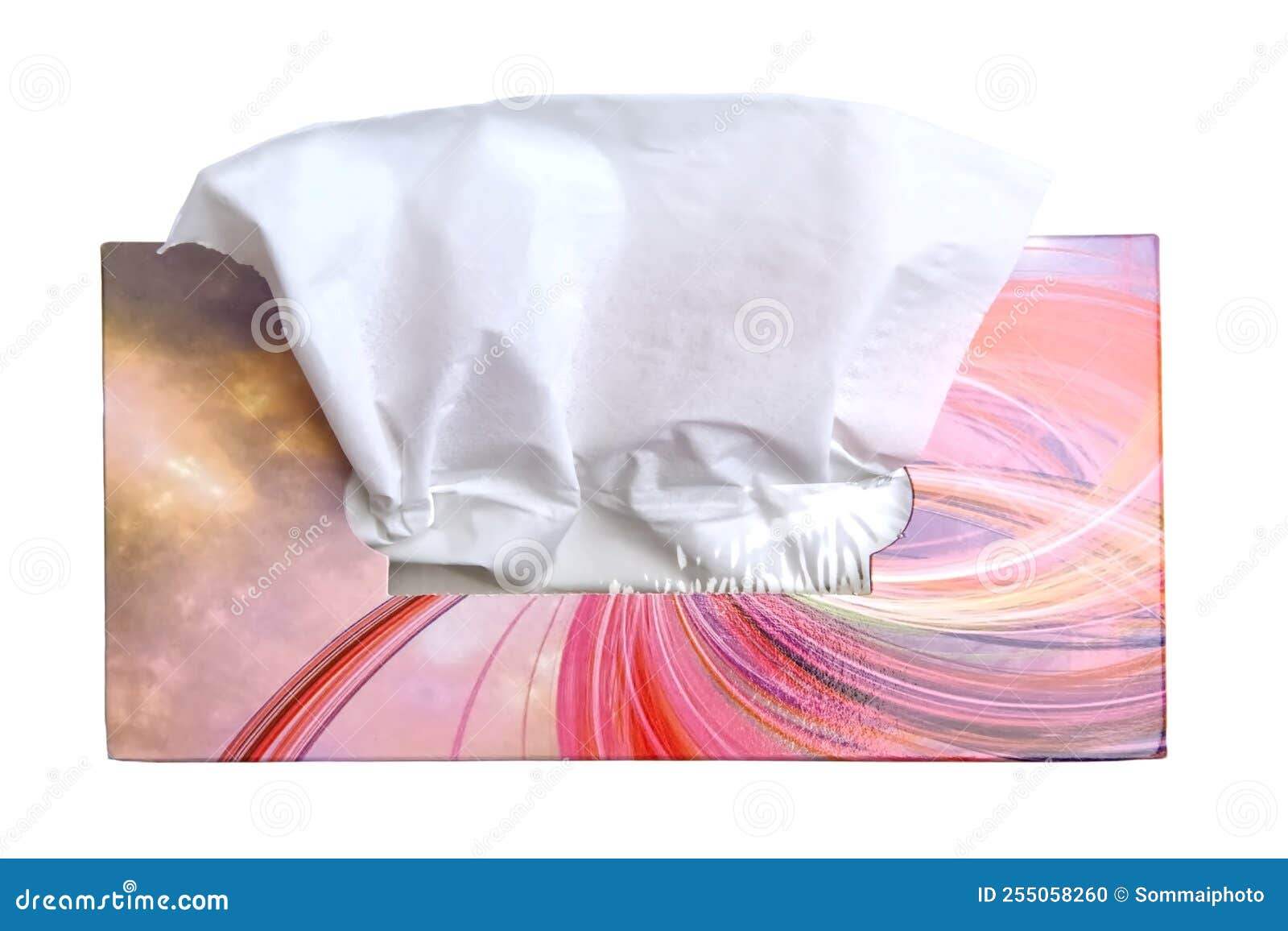 Tissue Box Mock Up White Tissue Box Blank Label and No Text for ...