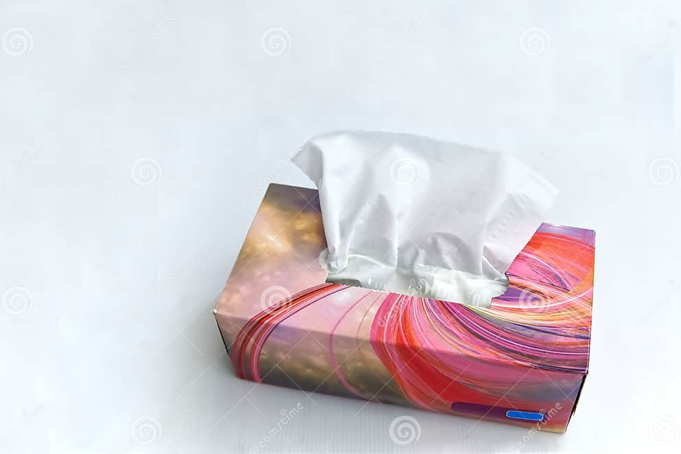 Tissue Box Mock Up White Tissue Box Blank Label and No Text for ...