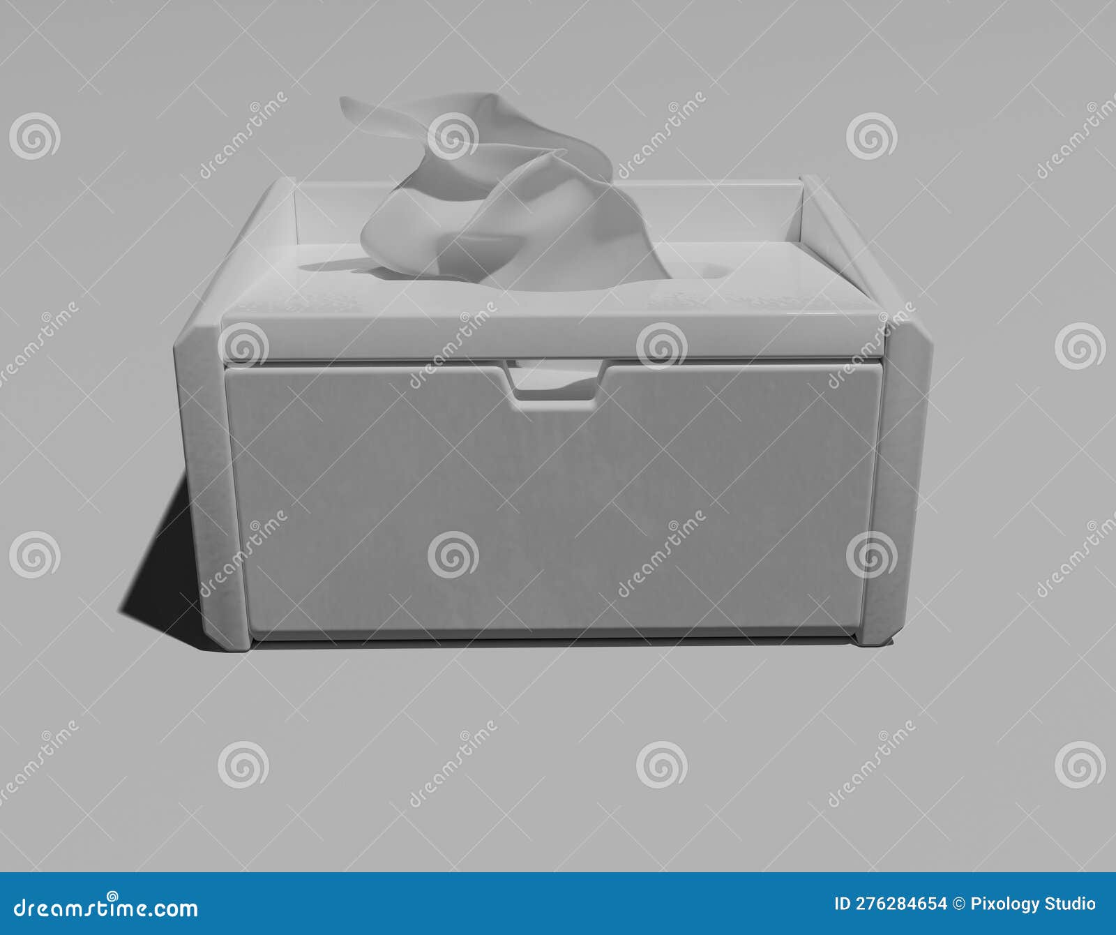 Tissue Box Photo Illustration in Clear Background 2 Isolated Object ...