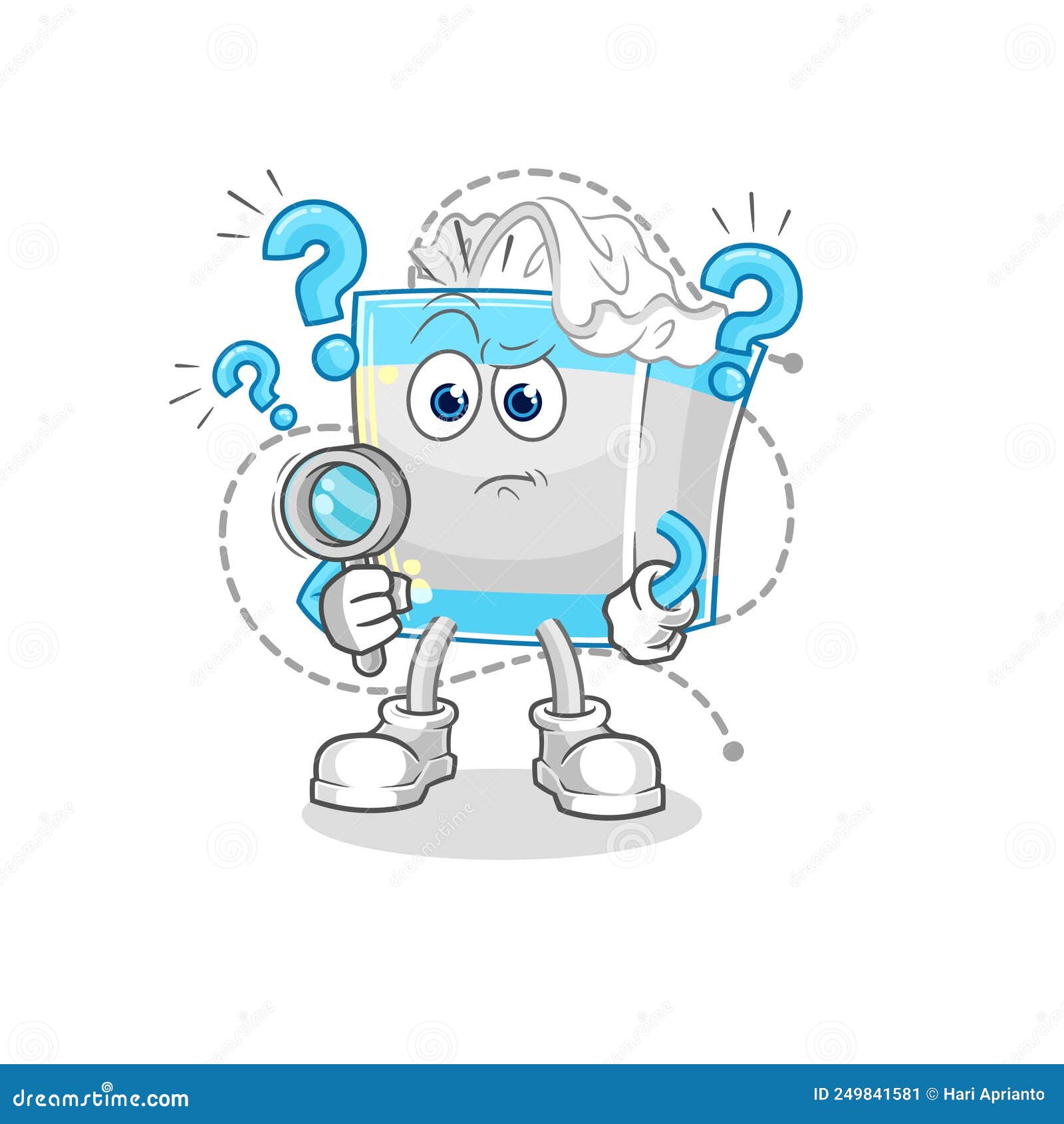 Tissue Box Searching Illustration. Character Vector Stock Vector ...