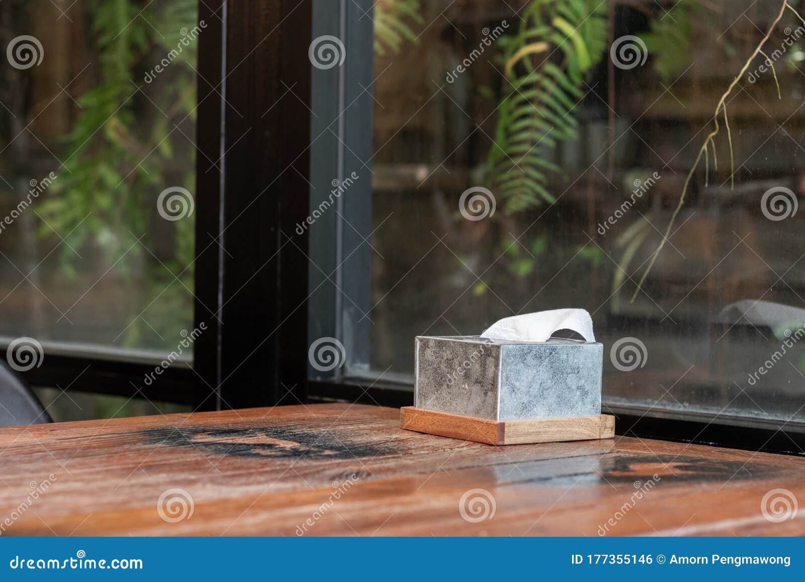 Tissue box on table stock photo. Image of boxes, healthcare - 177355146