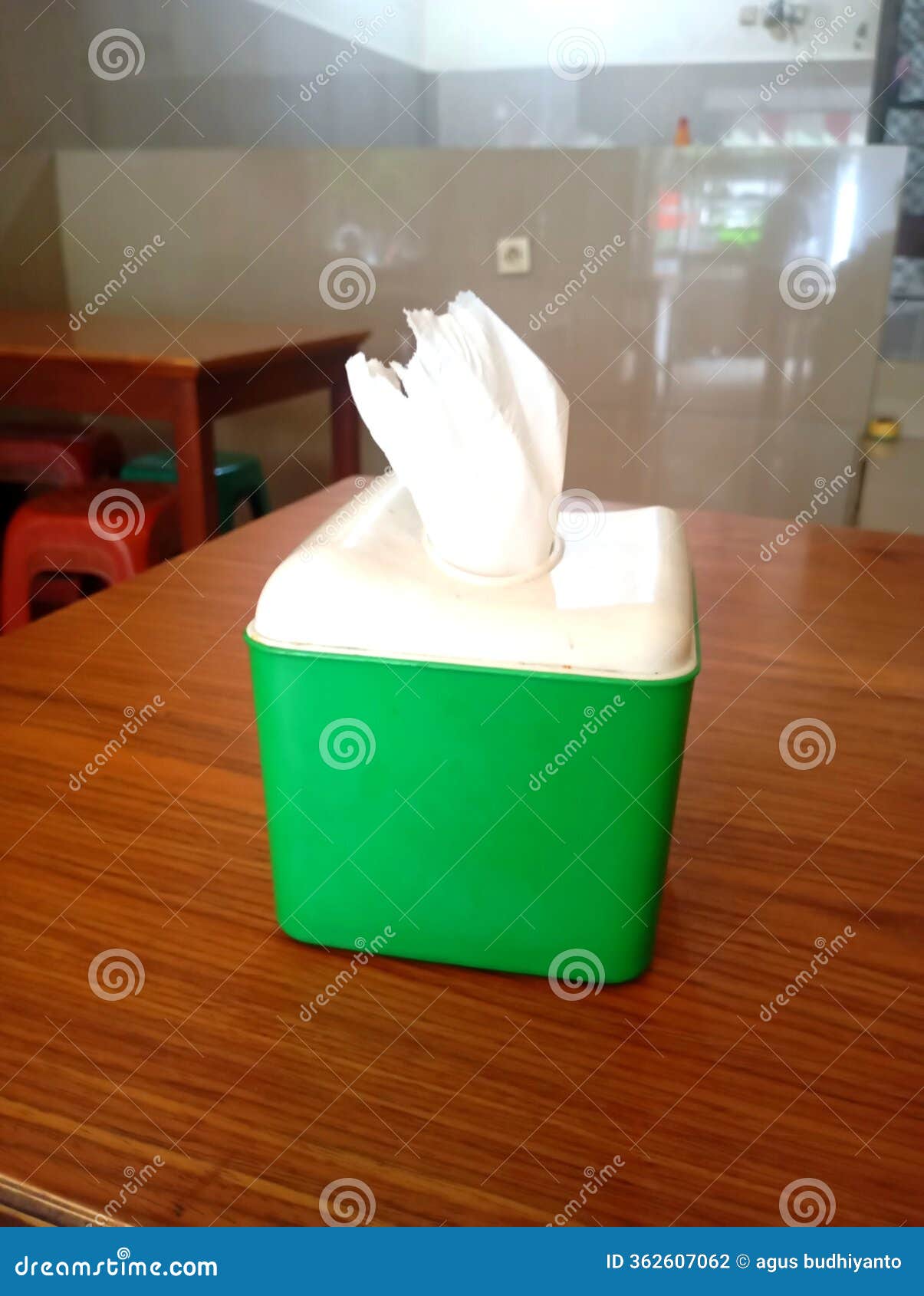 Tissue Box on the Table stock photo. Image of cardboard - 362607062