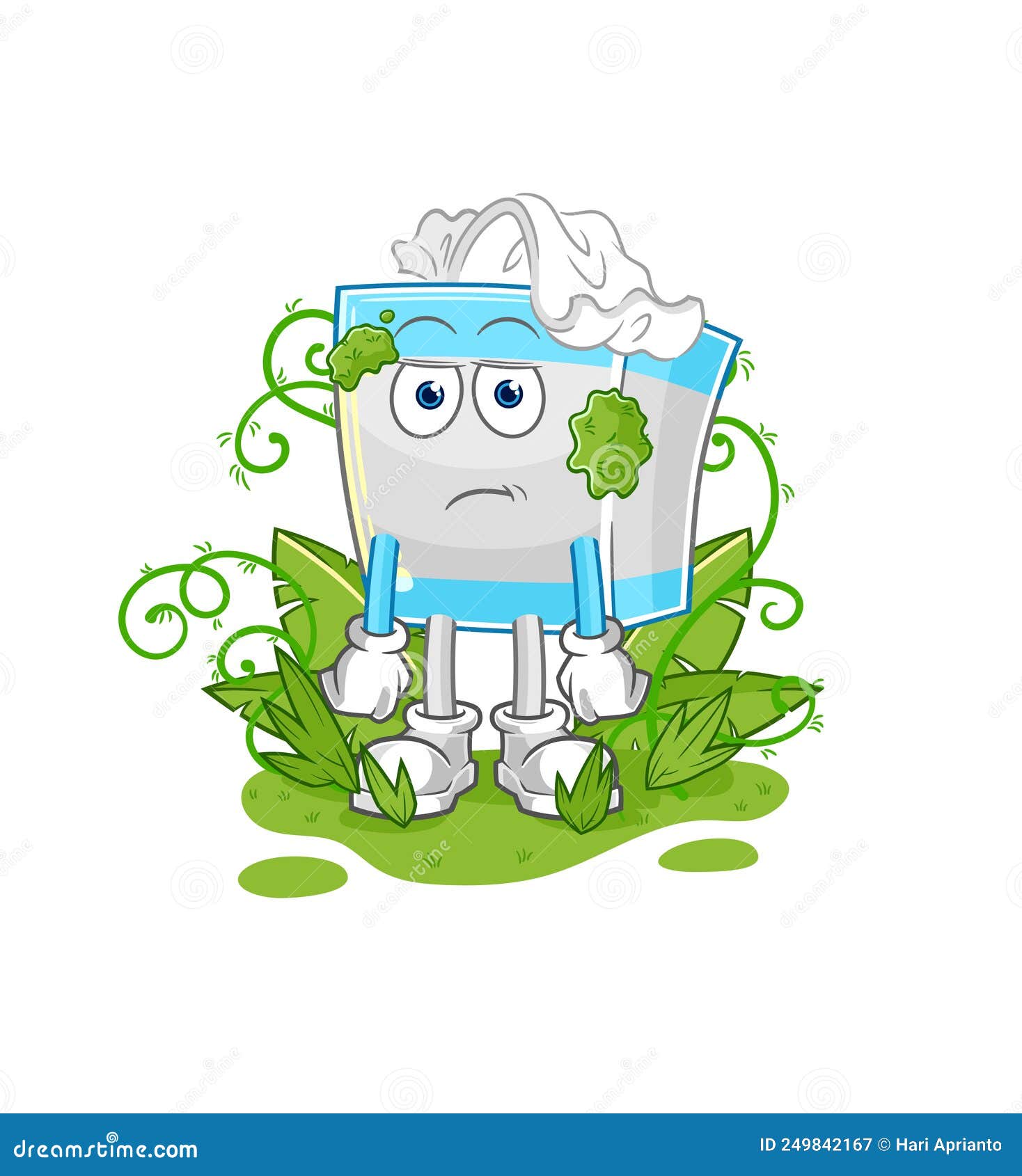 Tissue Box Waiting Too Long Mascot. Cartoon Vector Stock Vector ...