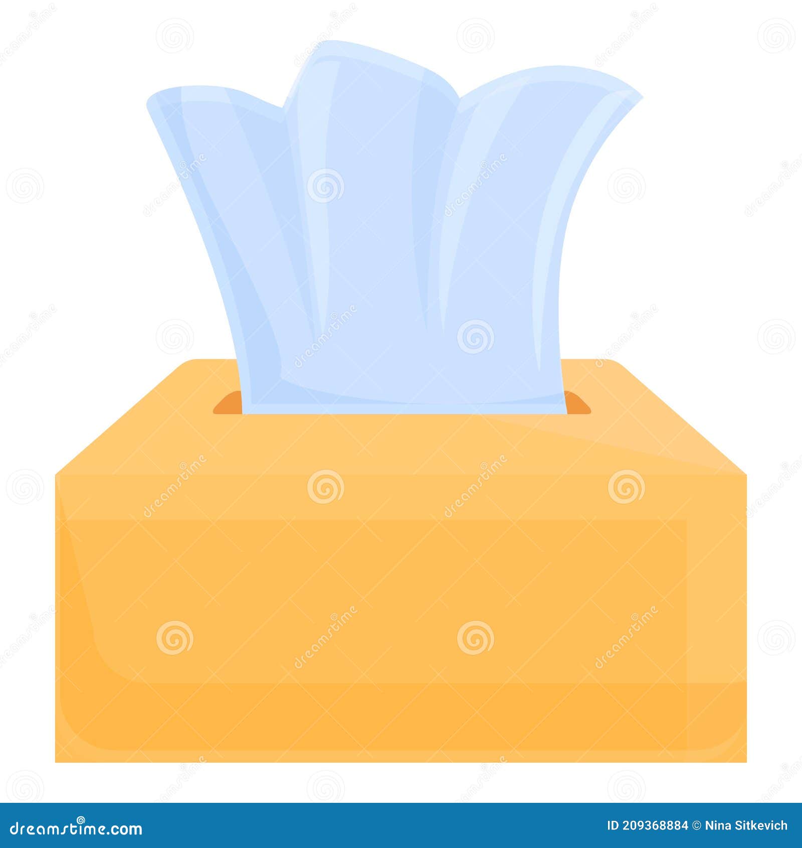 Tissue Carton Pack Icon, Cartoon Style Stock Vector - Illustration of ...