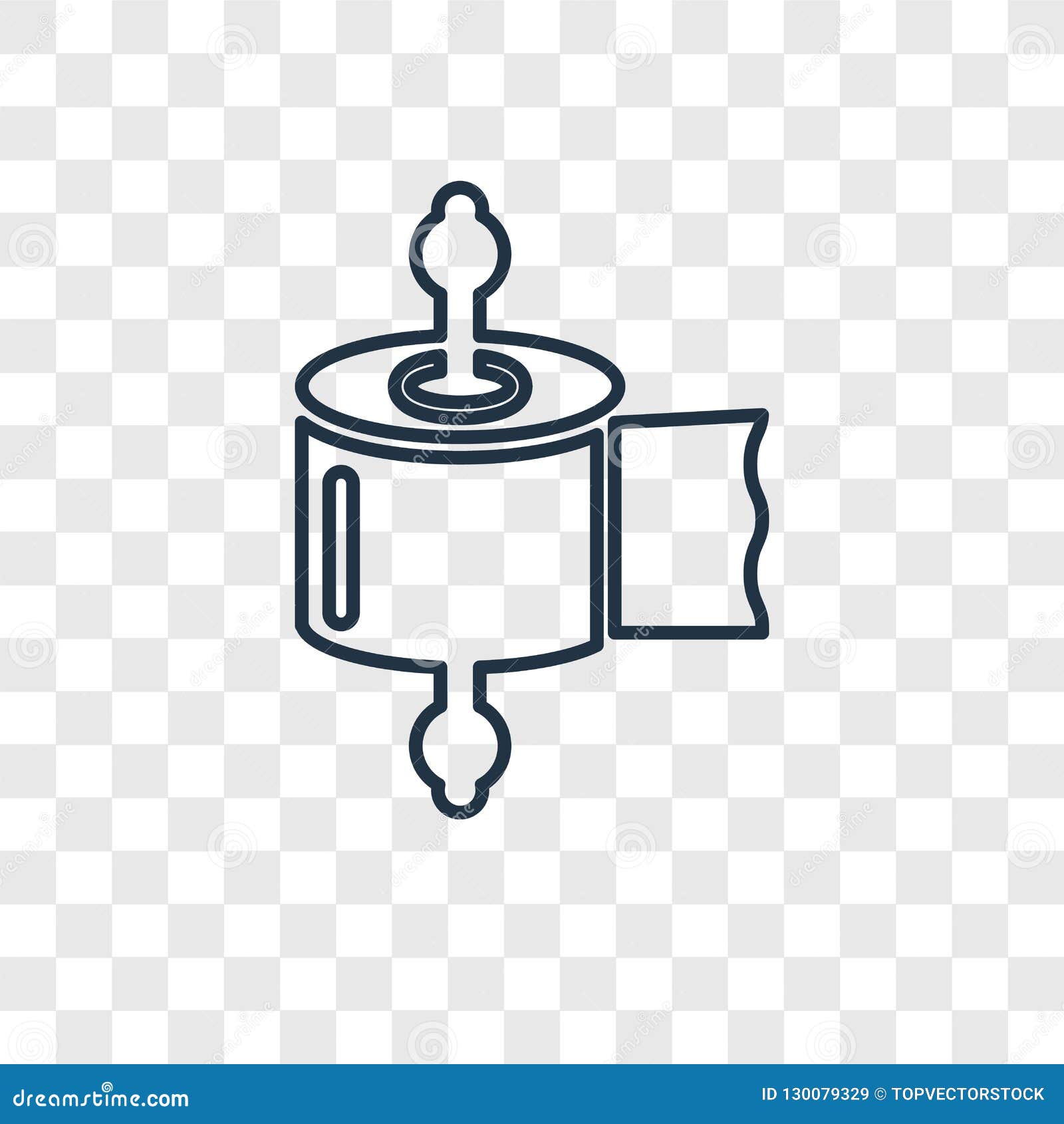 Tissue Concept Vector Linear Icon Isolated on Transparent Background ...