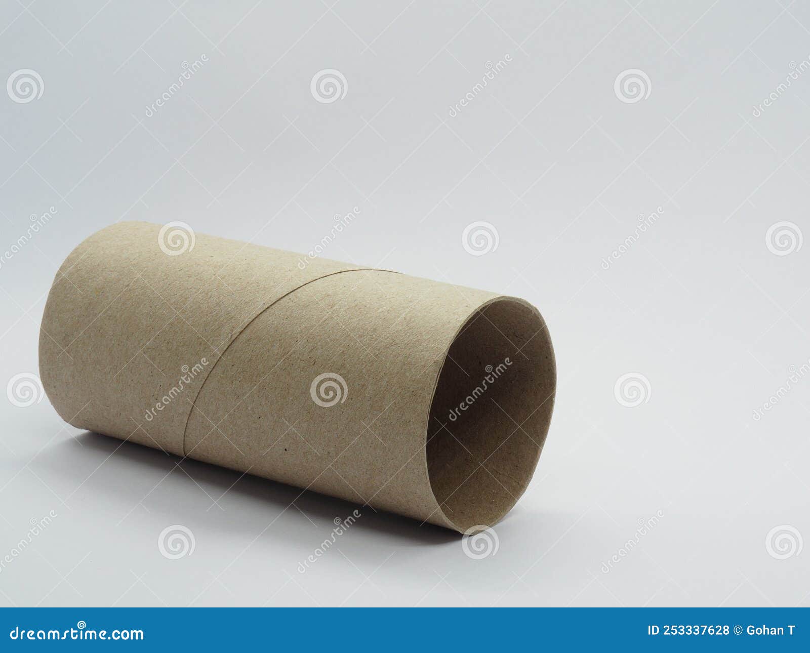 Tissue Core Isolated on White Background Stock Photo - Image of empty ...