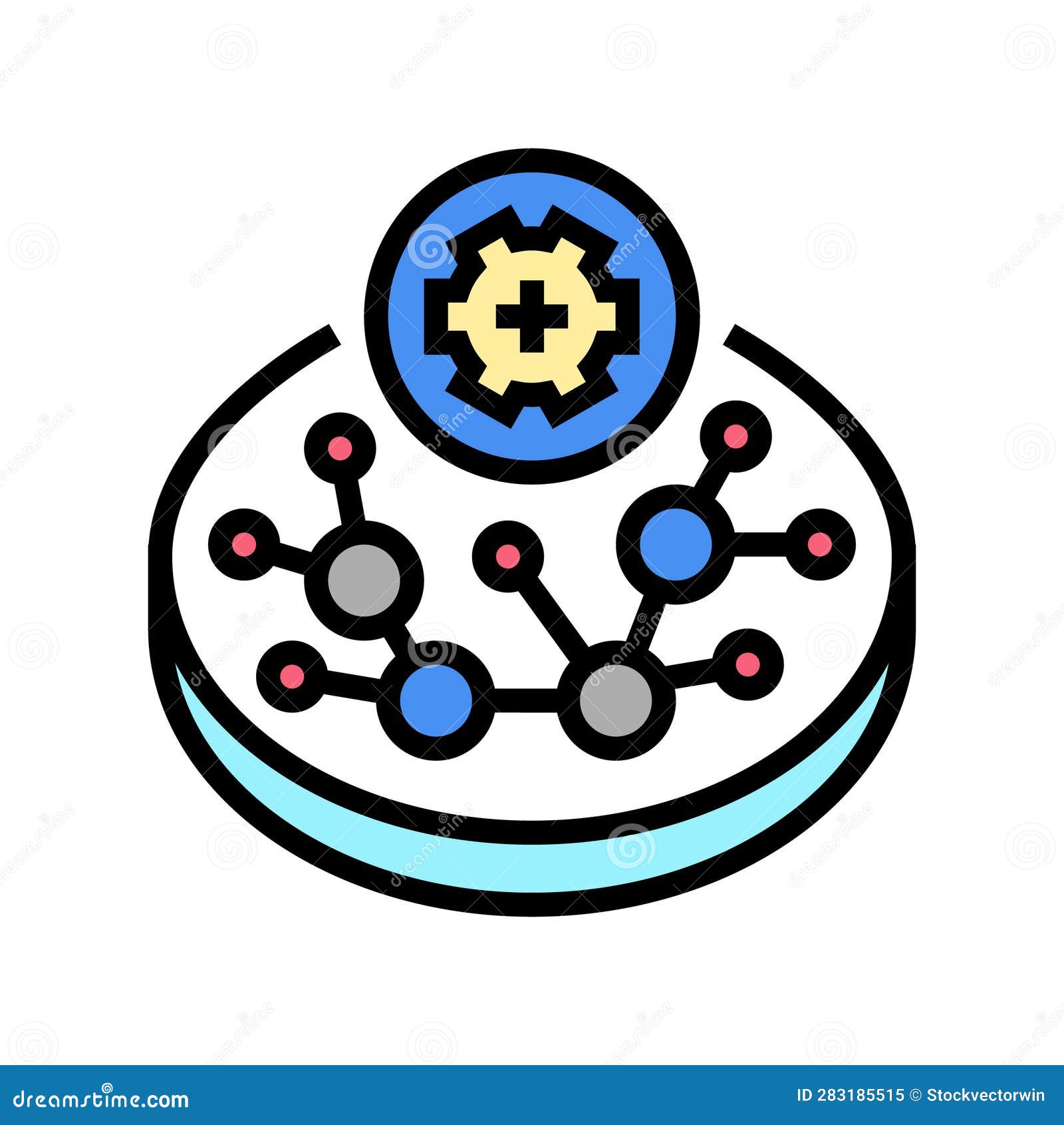 Tissue Engineering Biomedical Color Icon Vector Illustration Stock ...
