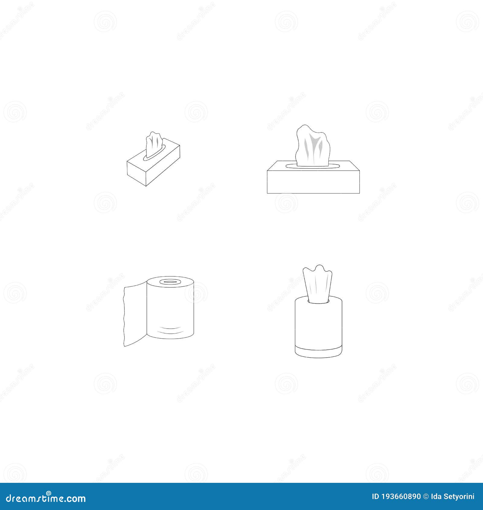 Tissue logo stock vector. Illustration of restroom, roll - 193660890