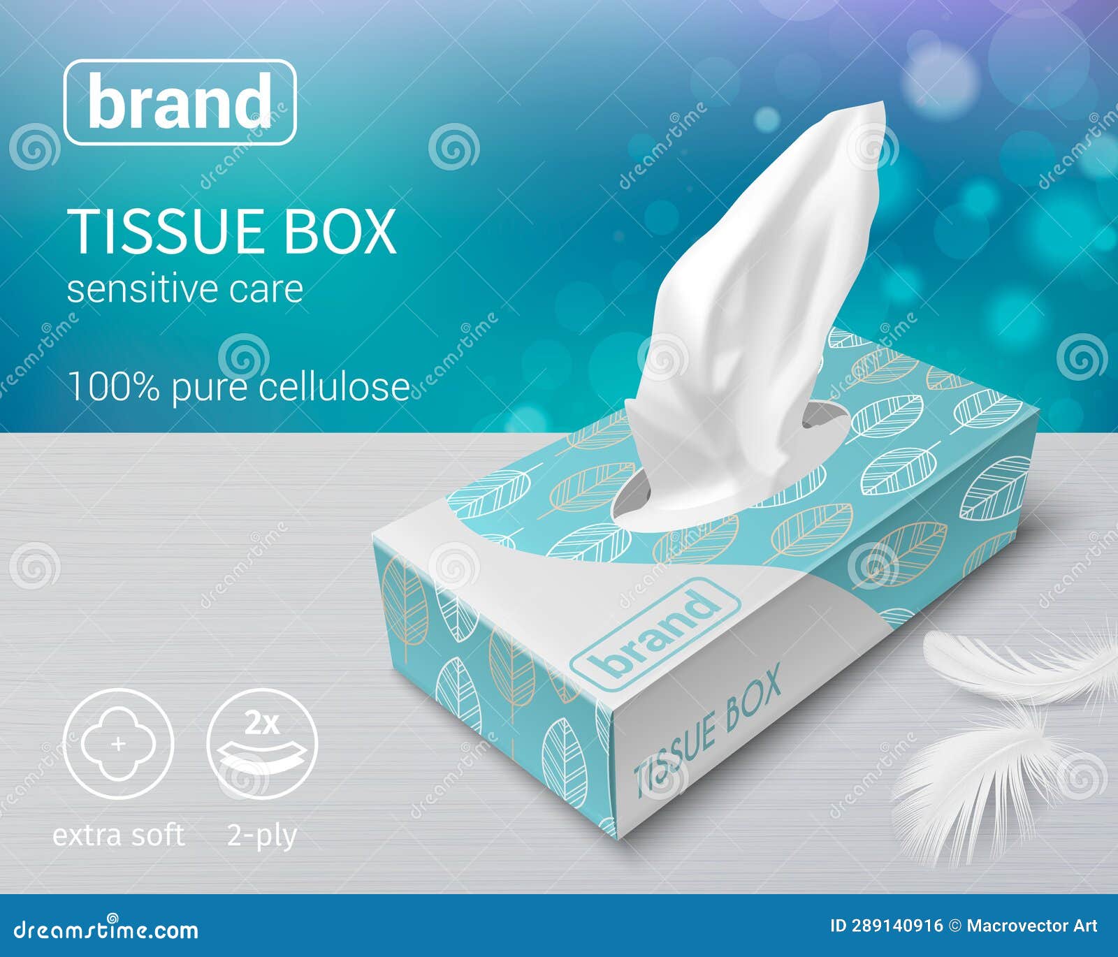 Tissue Package Poster stock vector. Illustration of sanitary - 289140916